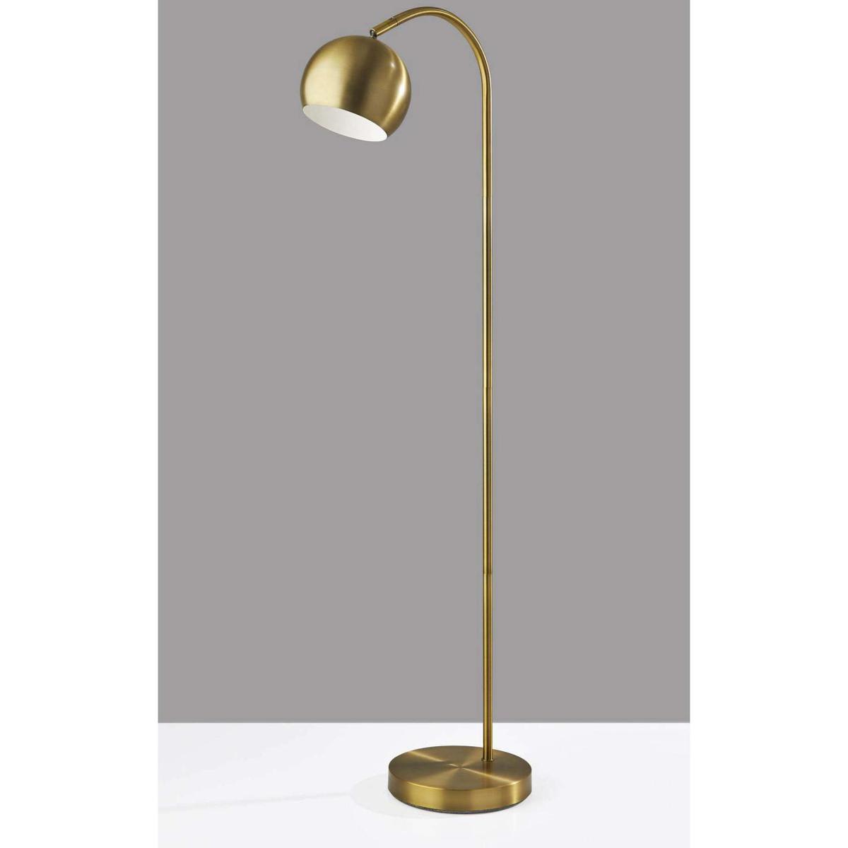 Adesso 5138-21 Emerson 59 inch 6000 watt Antique Brass Floor Lamp ...