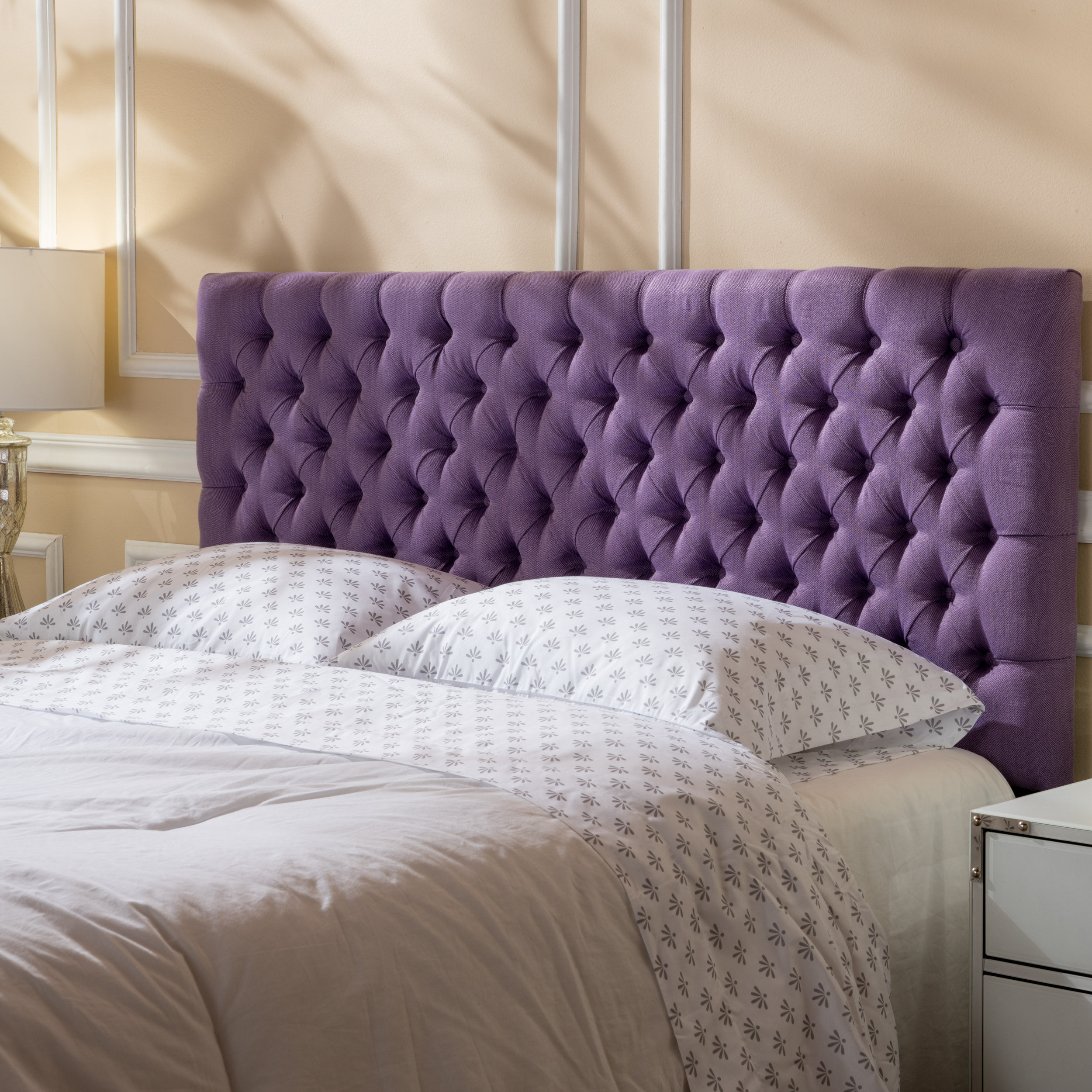 Christopher Knight Home Sophia Tufted Upholstered Queen Size Headboard ...