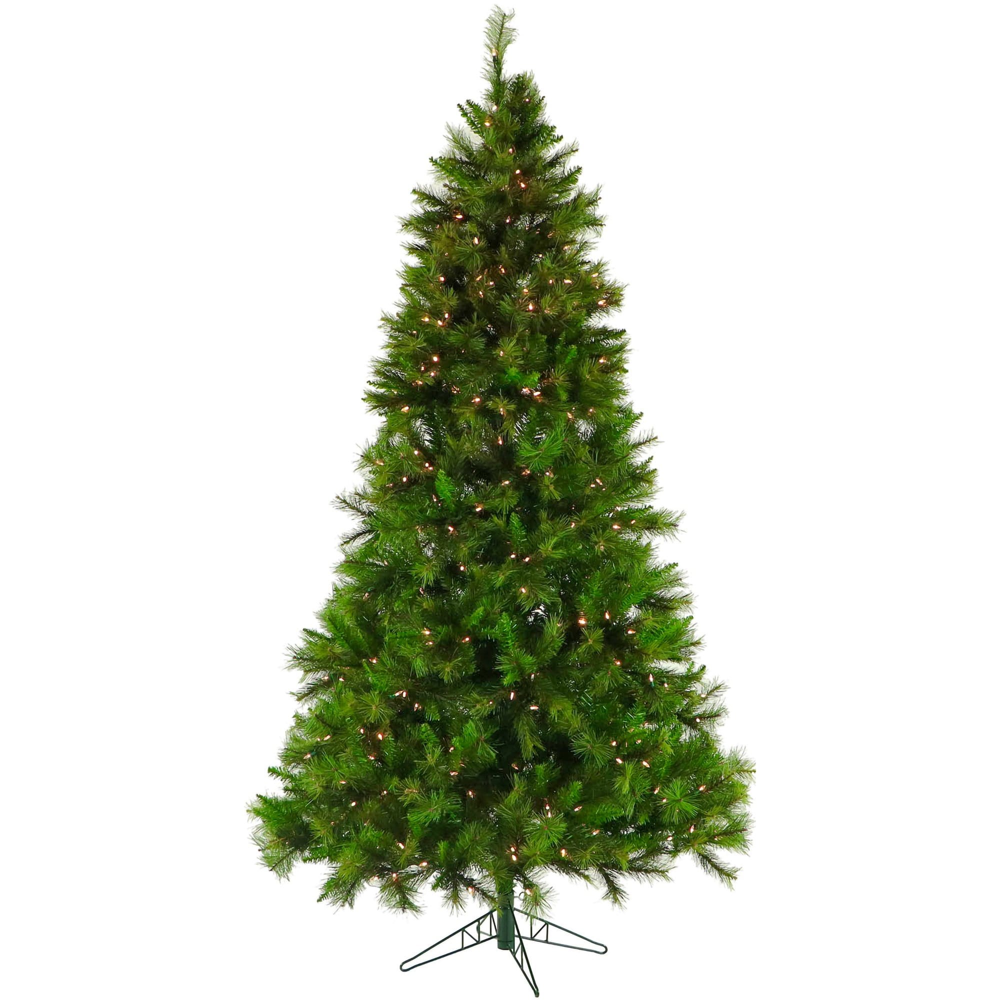 Fraser Hill Farm 6.5-ft Canyon Pine Pre-lit Artificial Christmas Tree ...