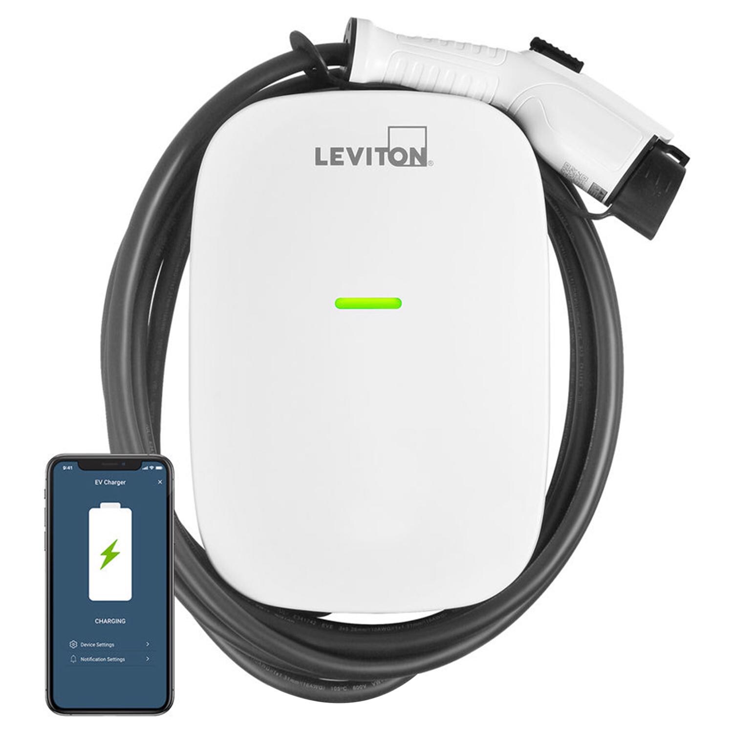 Leviton EV Series 240 48 Level 2 Electric Vehicle Charging Station With ...