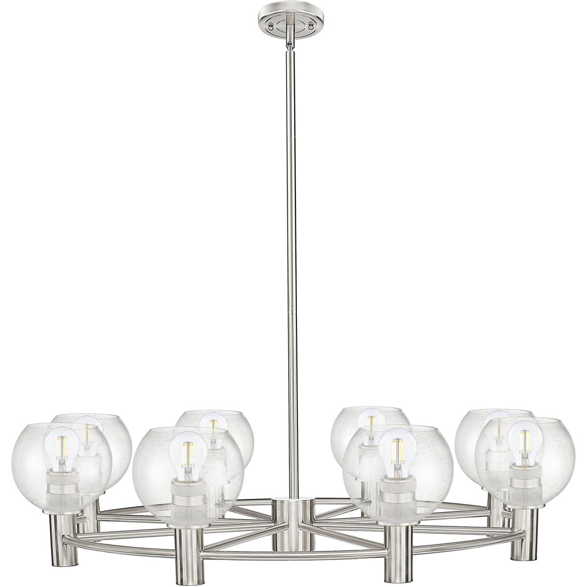 Innovations Lighting 434-8CR-SN-G124-6 Crown Point Chandelier Satin ...