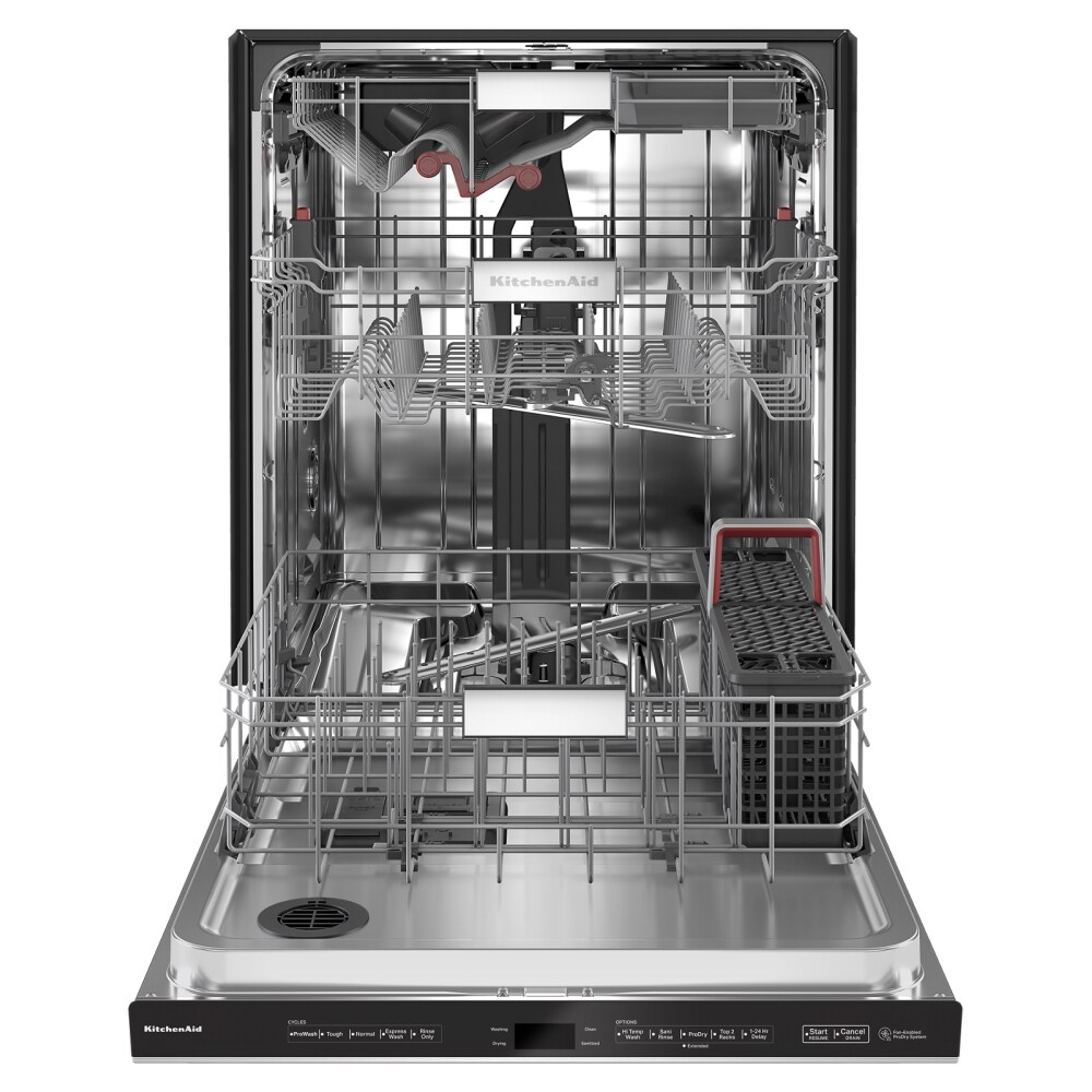 KitchenAid 360 MAX JETS 24-in Top Control Built-In Dishwasher With ...