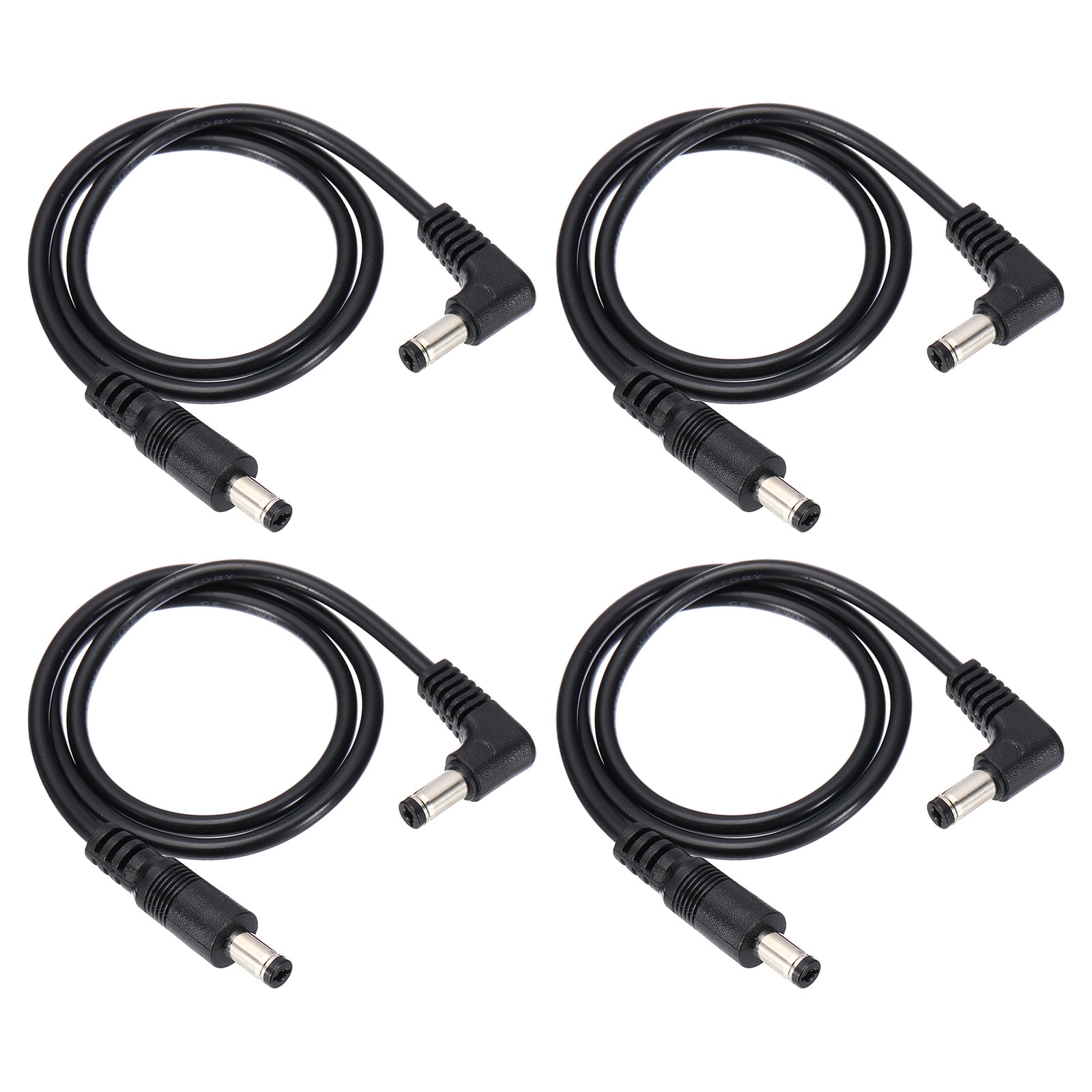 PATIKIL 2Ft 5.5mm x 2.1mm Male to Male DC Power Extension Cable 4 Pcs ...