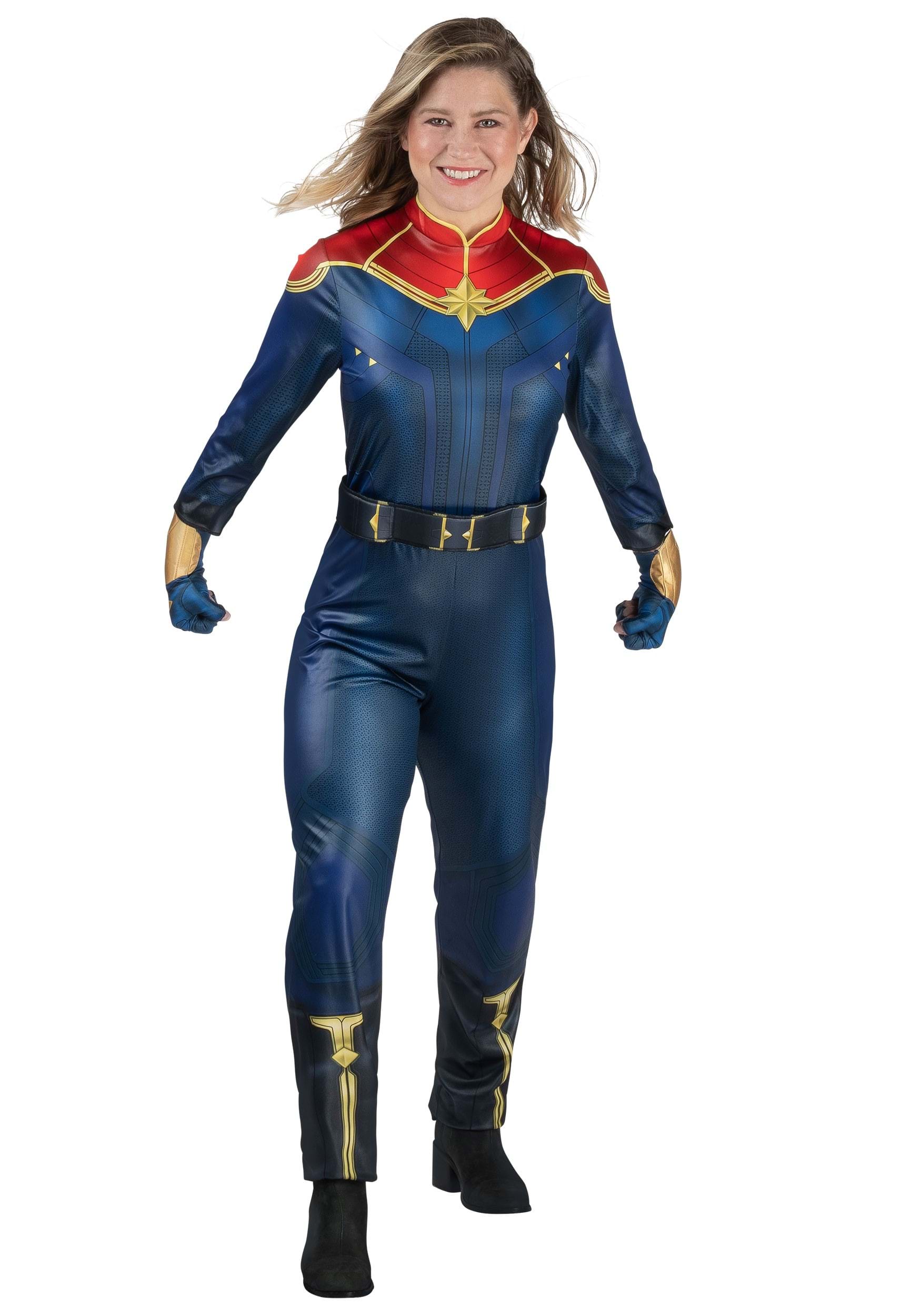Jazwares Classic Captain Marvel Women's Costume Marvel Costumes Large ...