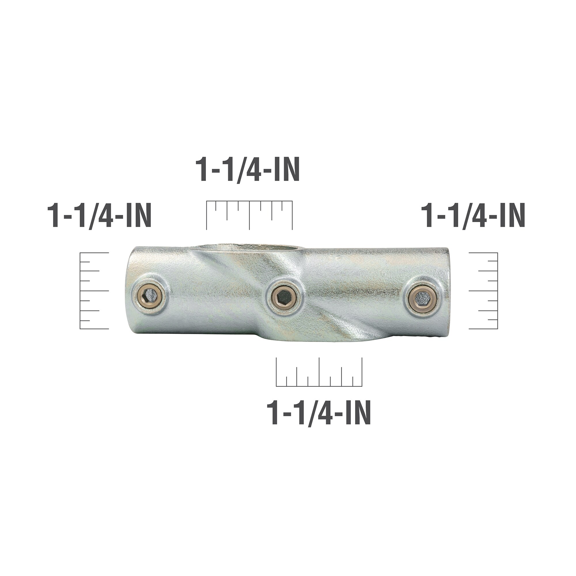 SteelTek SteelTek 1-1/4-in Galvanized 30-45-Degree Adjustable Cross in ...
