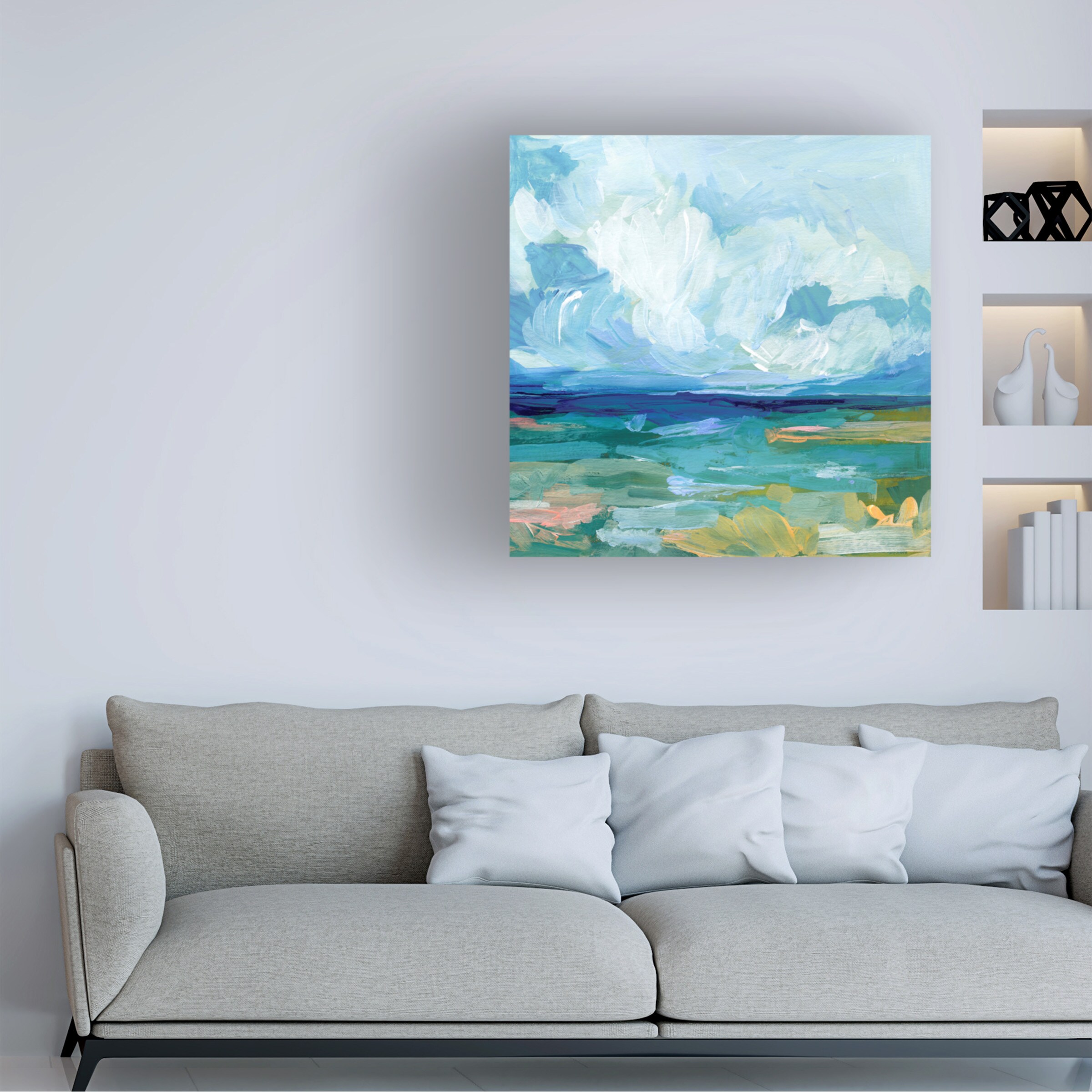 Trademark Fine Art Victoria Barnes Saltwaters Edge II Canvas Art in the ...
