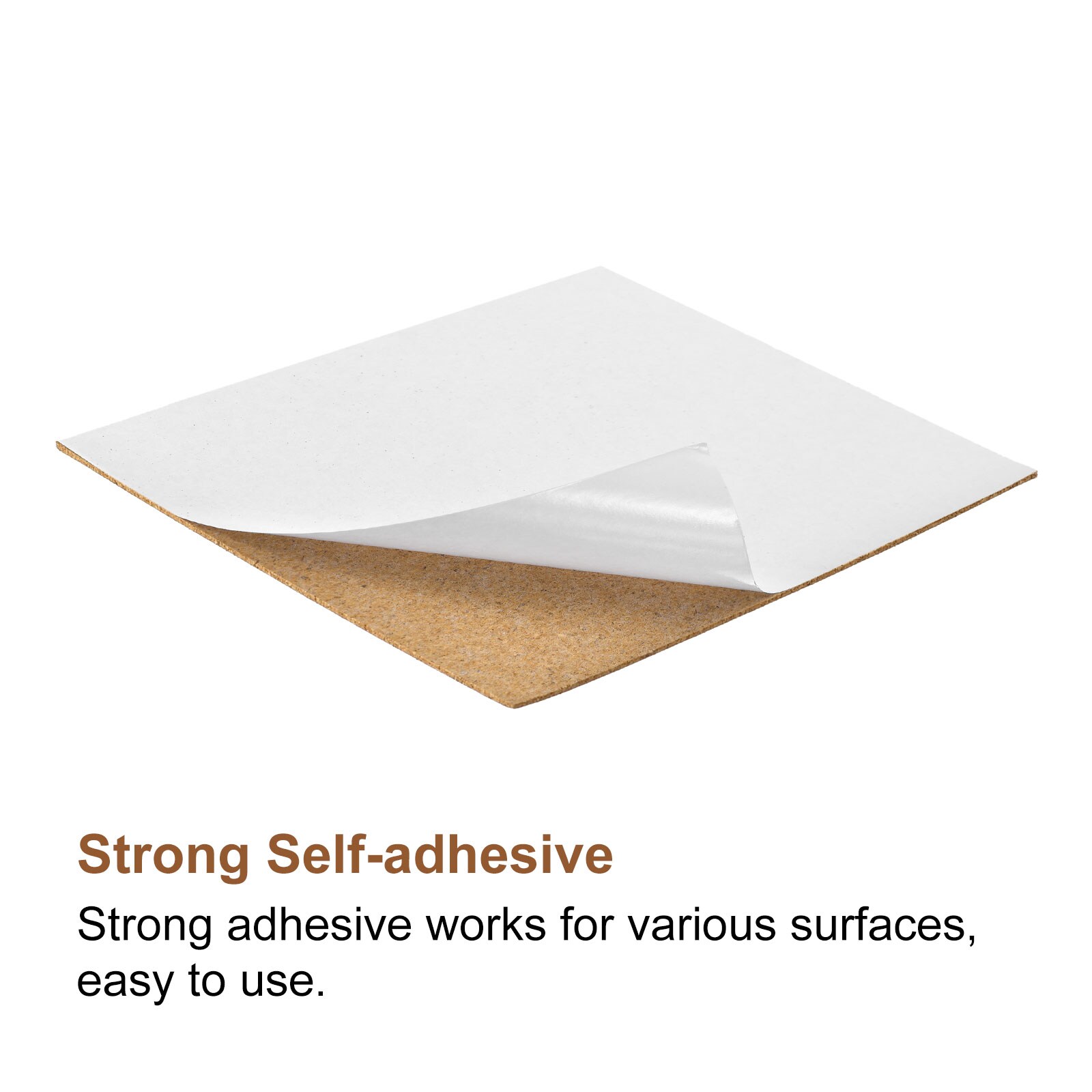 Unique Bargains 40Pcs 4x4 Inch Square Cork Coasters Cork Squares Cork ...