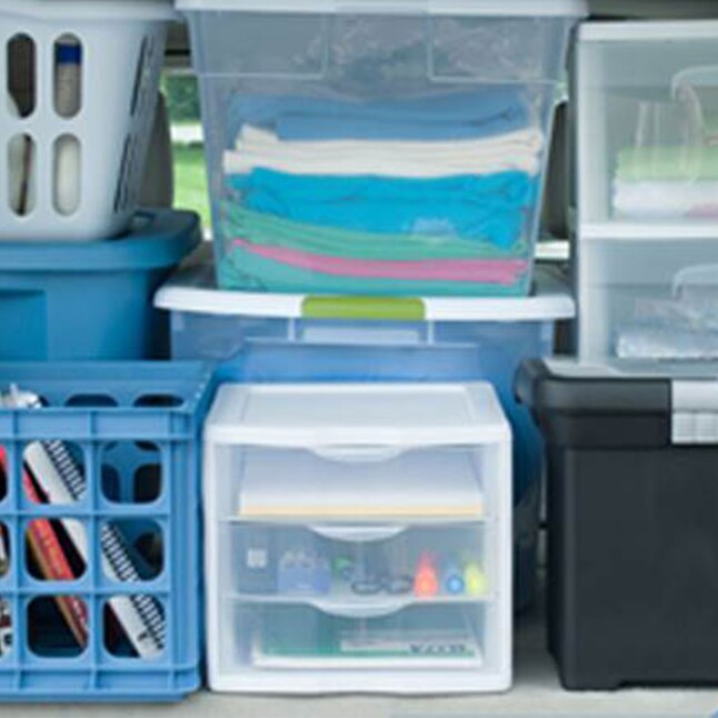 Sterilite Corporation 40 Pack 3 Drawers Clear Stackable Plastic Storage