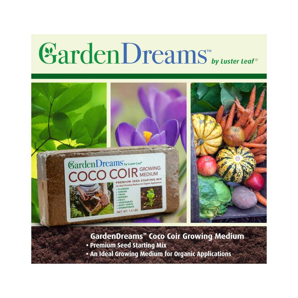 ‎Luster Leaf Luster Leaf All Purpose Coco Coir Planting Mix 1.4 lb in ...