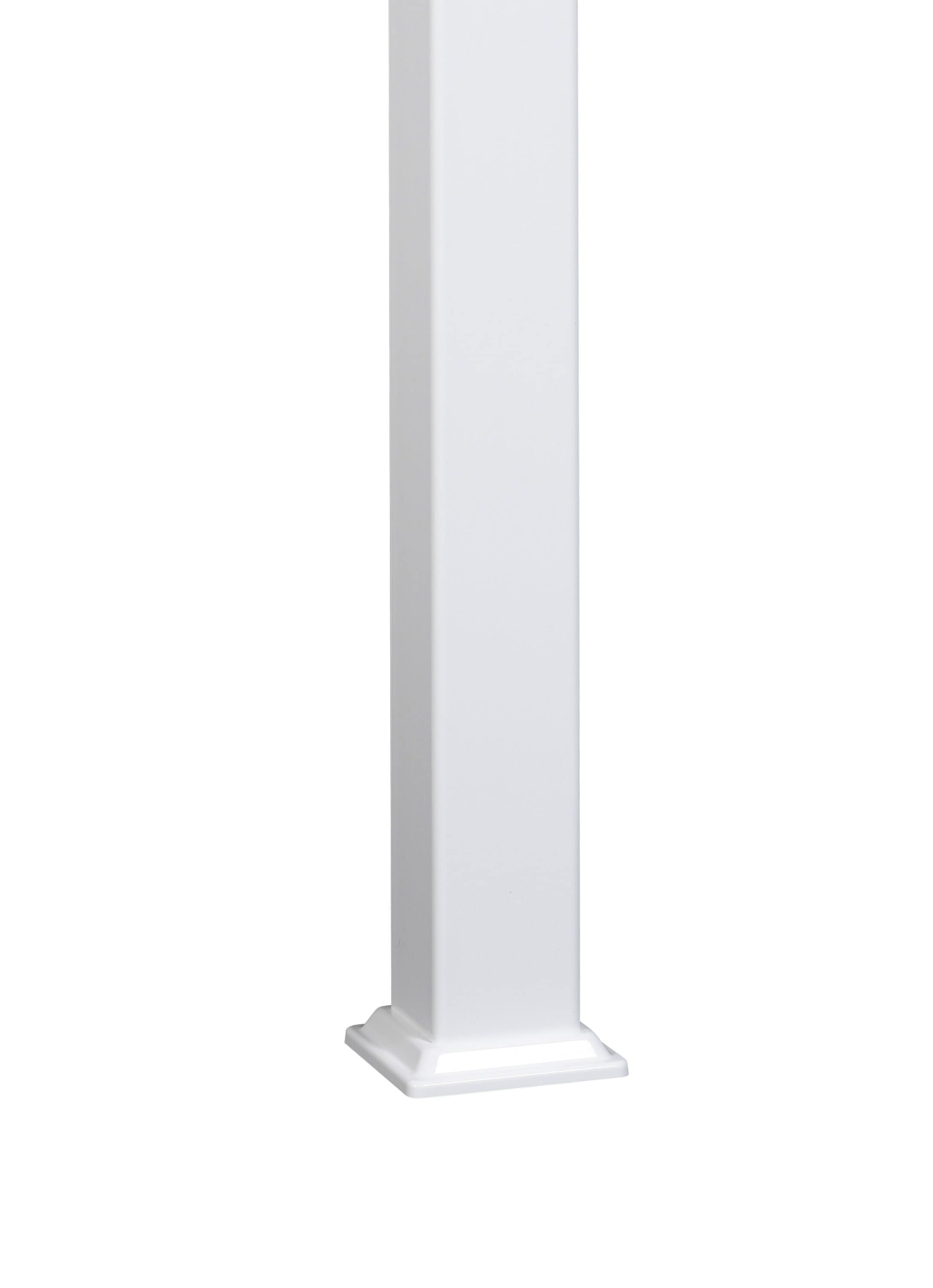 STOCK 6:38 Model 4-in x 4-in x 4-ft White Vinyl Deck Post sleeve in the ...