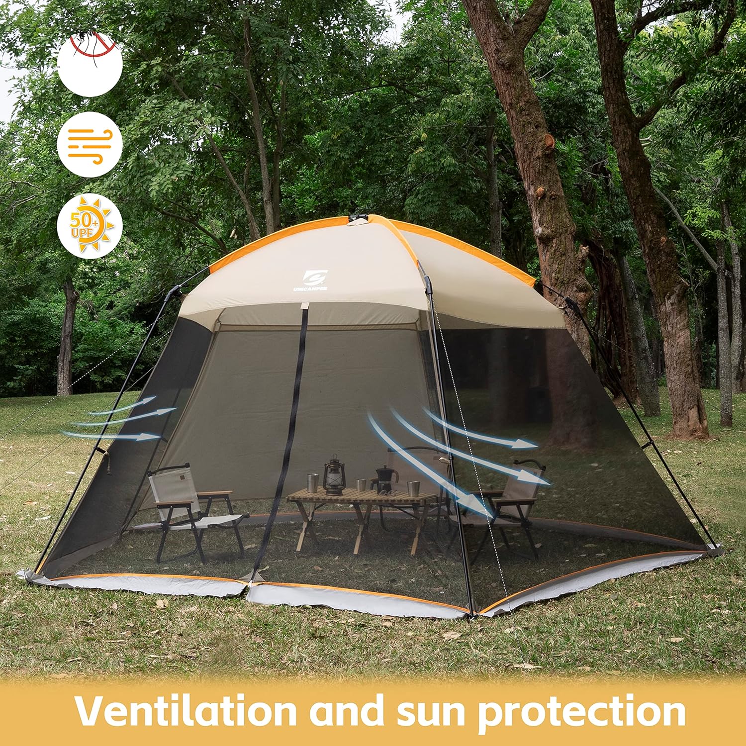 Damerin Tents Polyester 8-Person Screen Tent PTAN-OPS-007 at Lowes.com