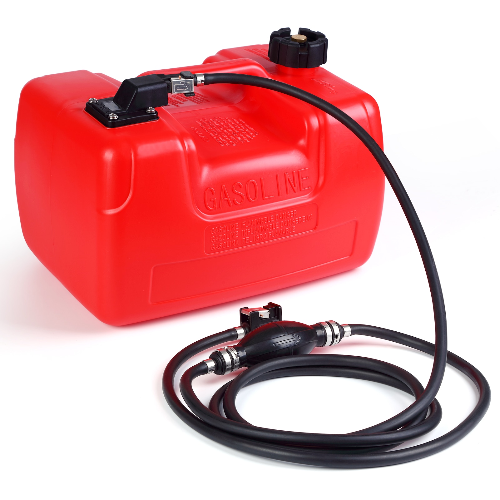 IdealHouse 3 Gallon Marine Fuel Tank/ Outboard Boat Gas Tank with Fuel ...