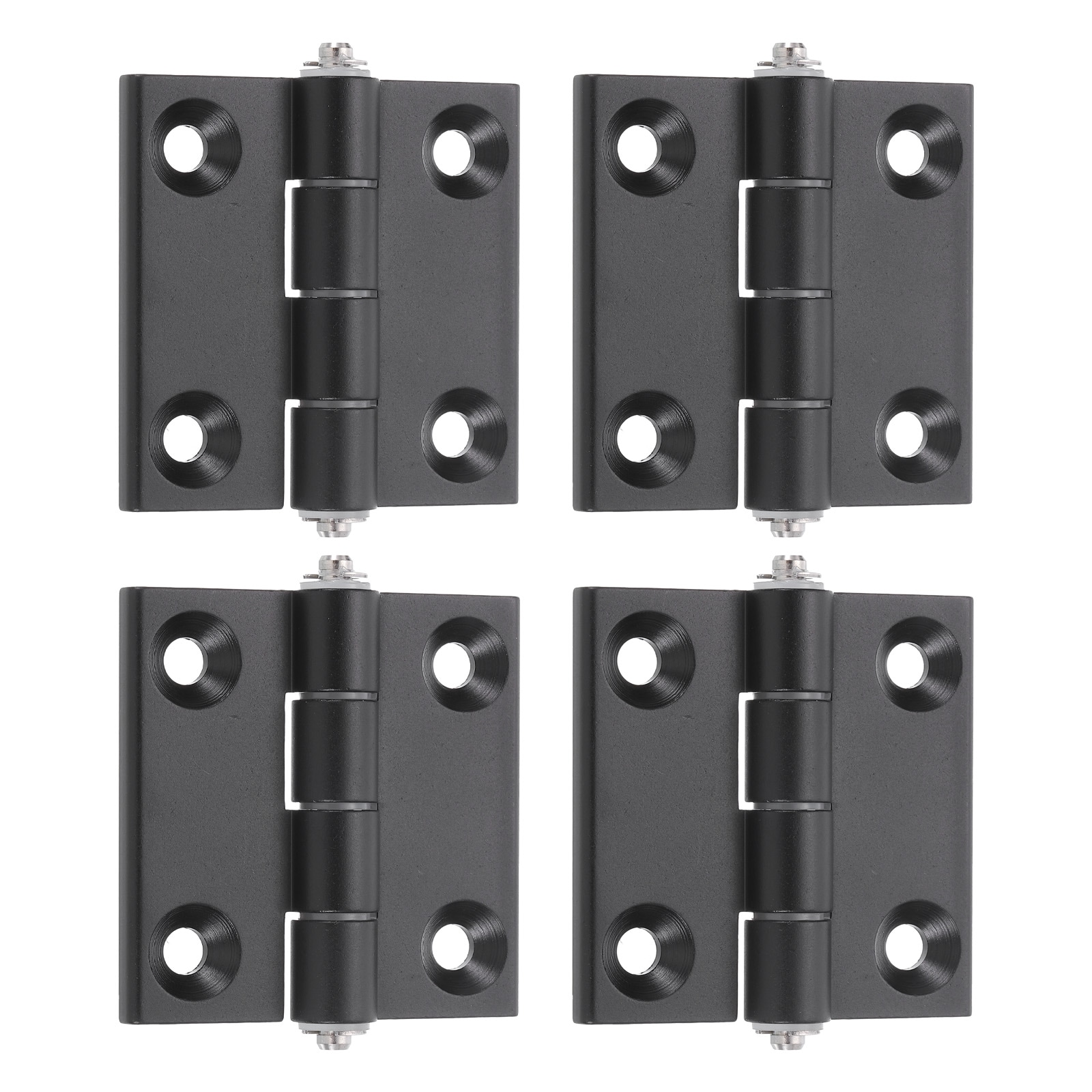 Unique Bargains 4pcs Zinc Alloy Mini Folding Hinges 60mmx60mm Small ...