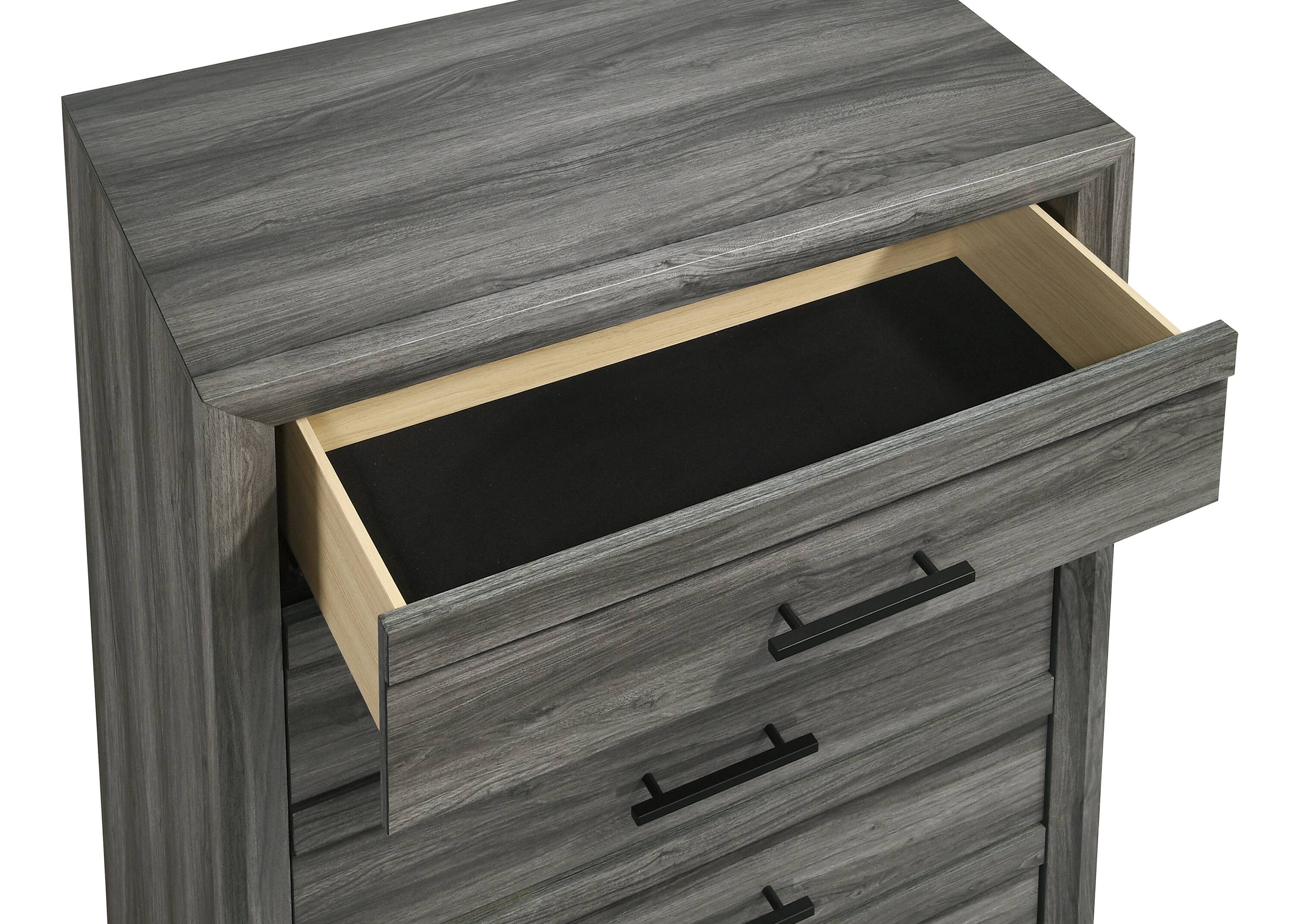 Galaxy Denver Gray 5 -Drawer 36-in Standard chest in the Dressers ...