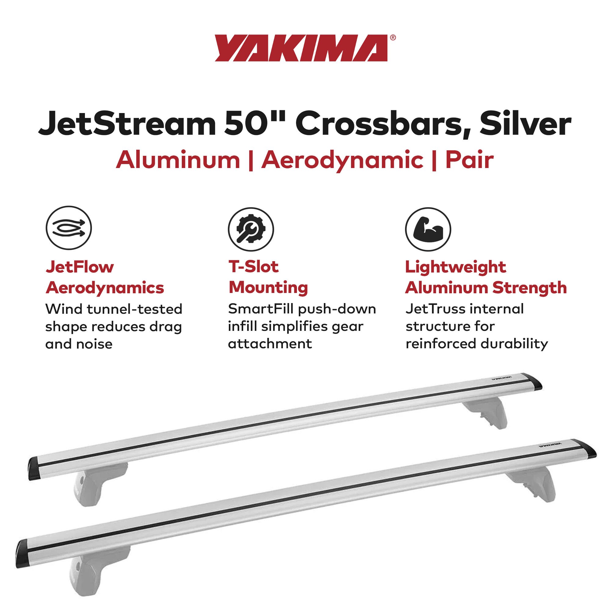 YAKIMA 50.75-in Aluminum Roof Cross bar in the Cargo Racking department ...