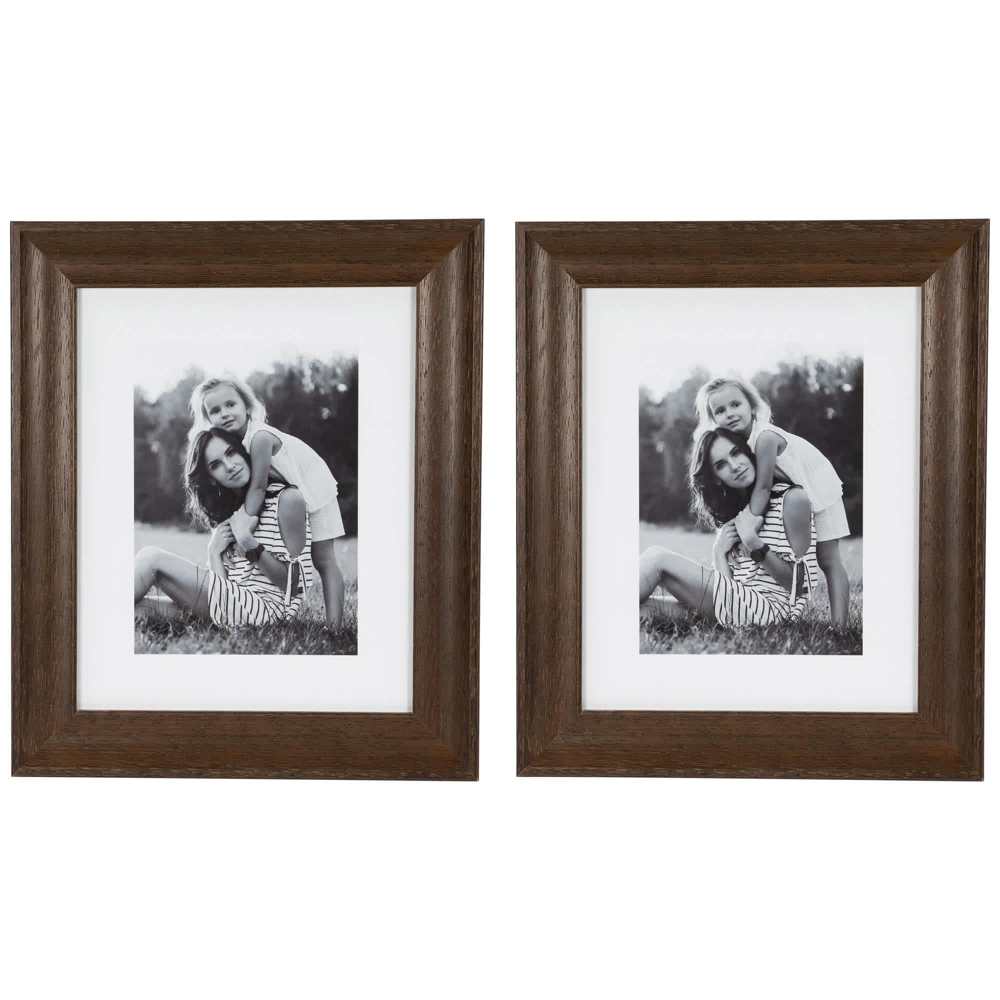 Northlight Wooden Picture Frames - for 8 inch x 10 inch Photos - Dark ...