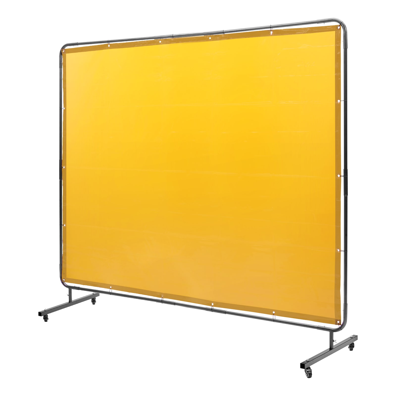 GIVIMO Welding Screen with Frame 6 x 8-ft Flame-Resistant Vinyl Welding ...