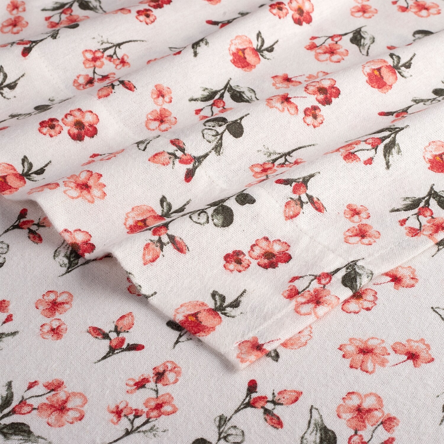 Kathy Ireland Twin extra-extra long Cotton Blush Floral 4 -Piece Bed ...