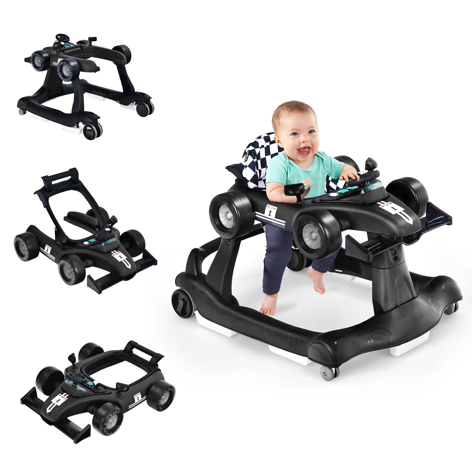 Slickblue Baby Activity Walker 4-in-1 with Wheels Push Toy 3 Height ...