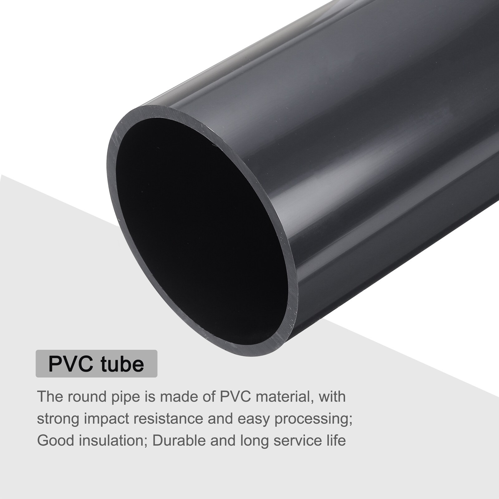 Unique Bargains 4.33 Inch PVC Rigid Tube Round Pipe 99.4mm ID 110mm OD ...