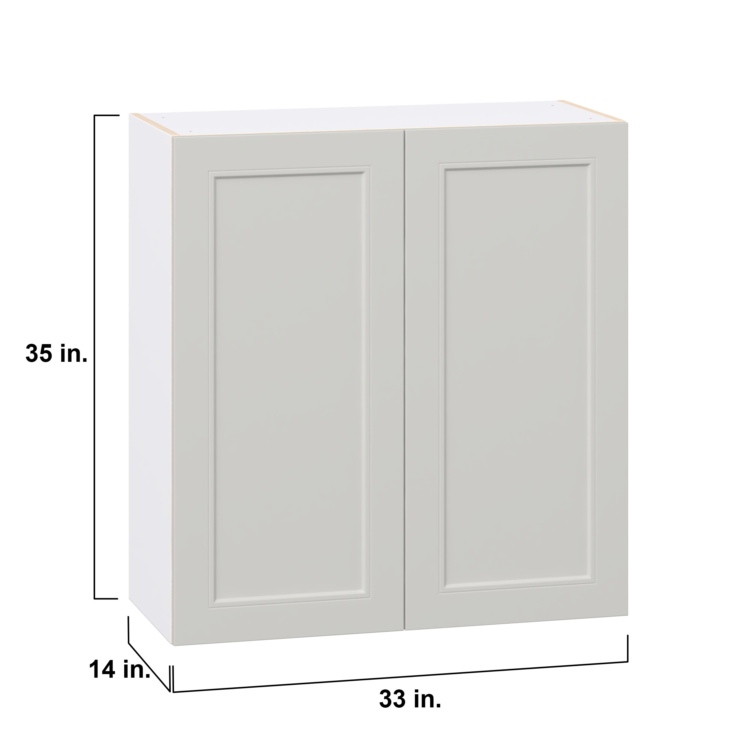 Hugo&Borg Belcourt 33-in W x 35-in H x 14.75-in D Painted Light Gray ...