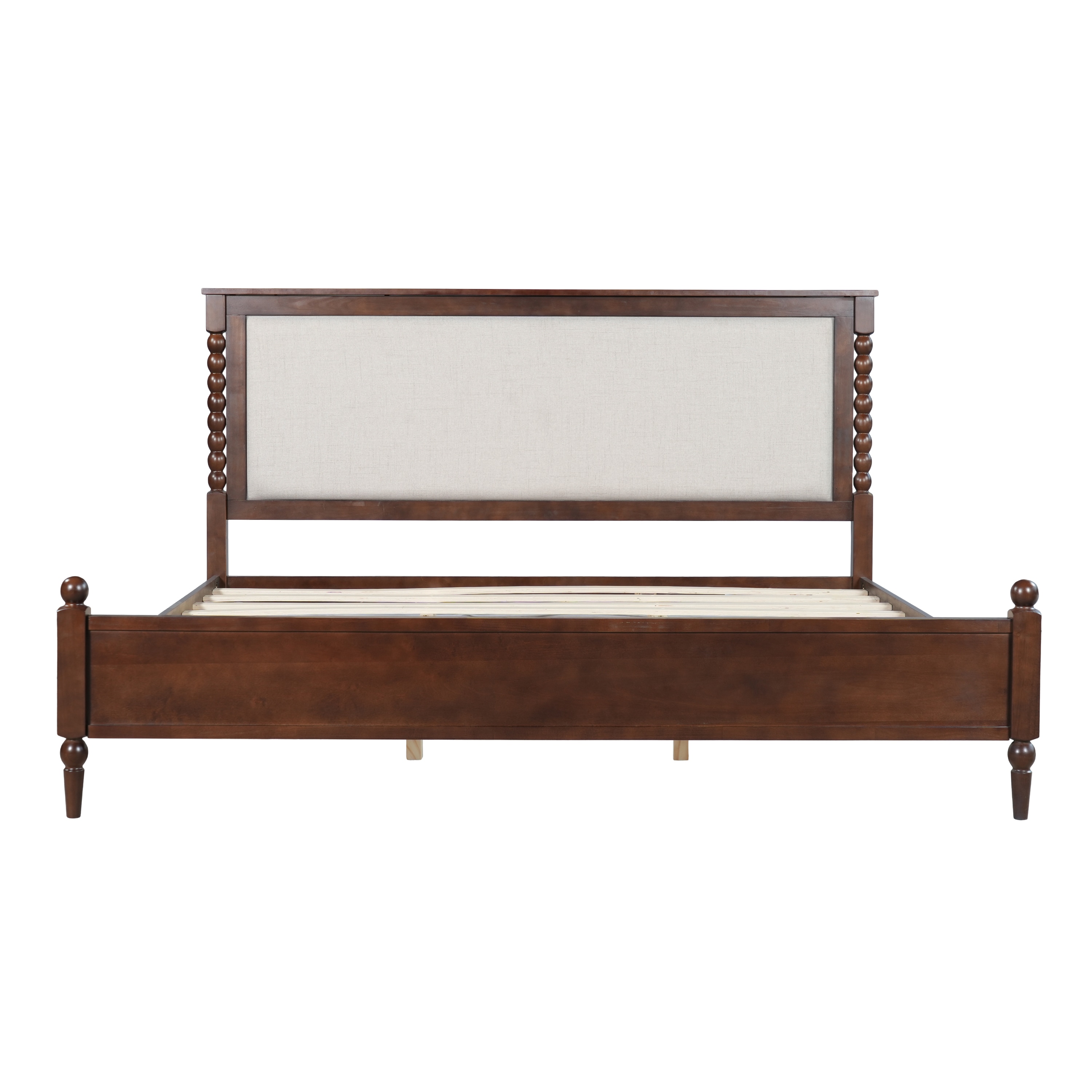 Christopher Knight Home Farmhouse Brown Wood Frame King Size Platform ...