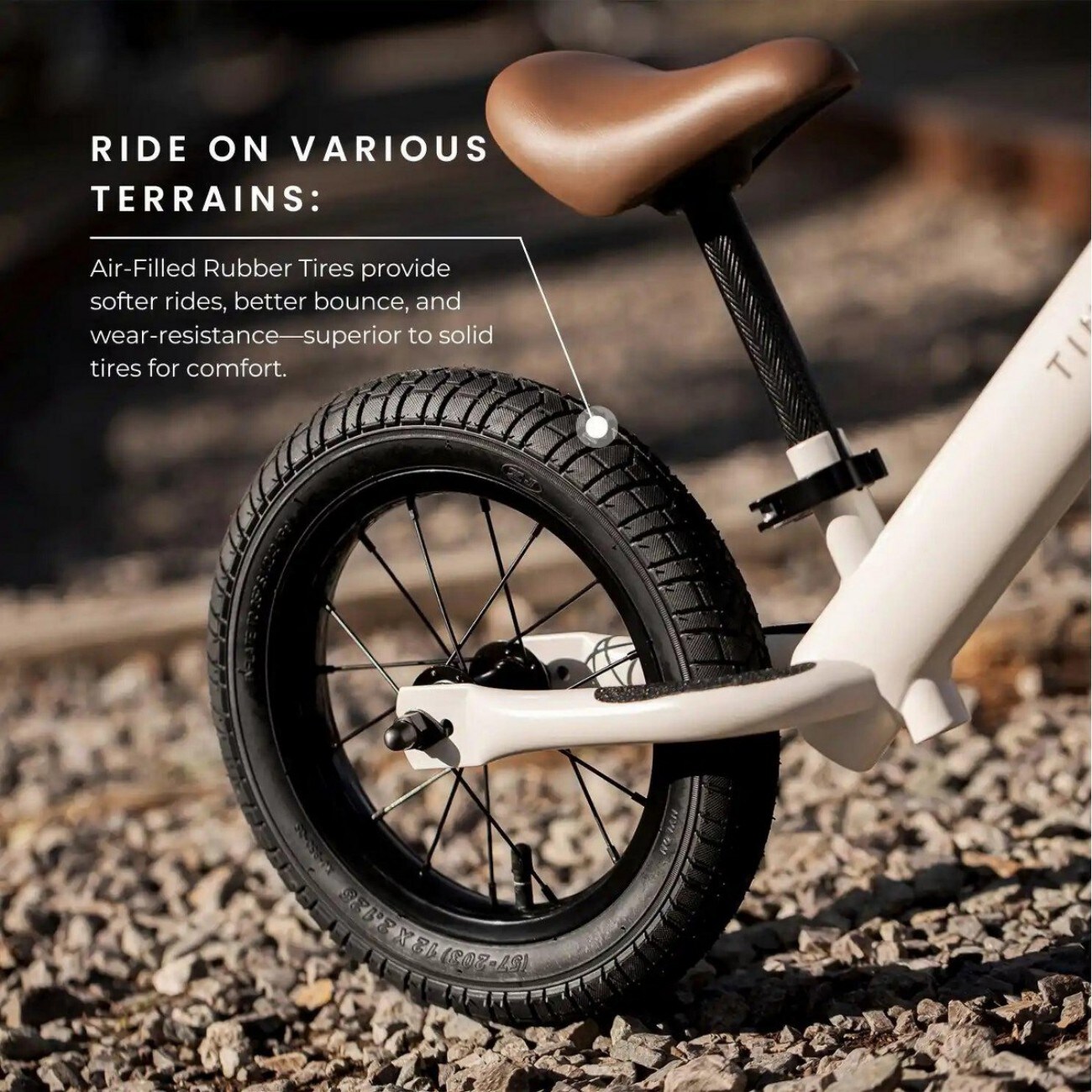 Tiny Land Balance Bike - Milky White in the Kids Play Toys department at Lowes.com