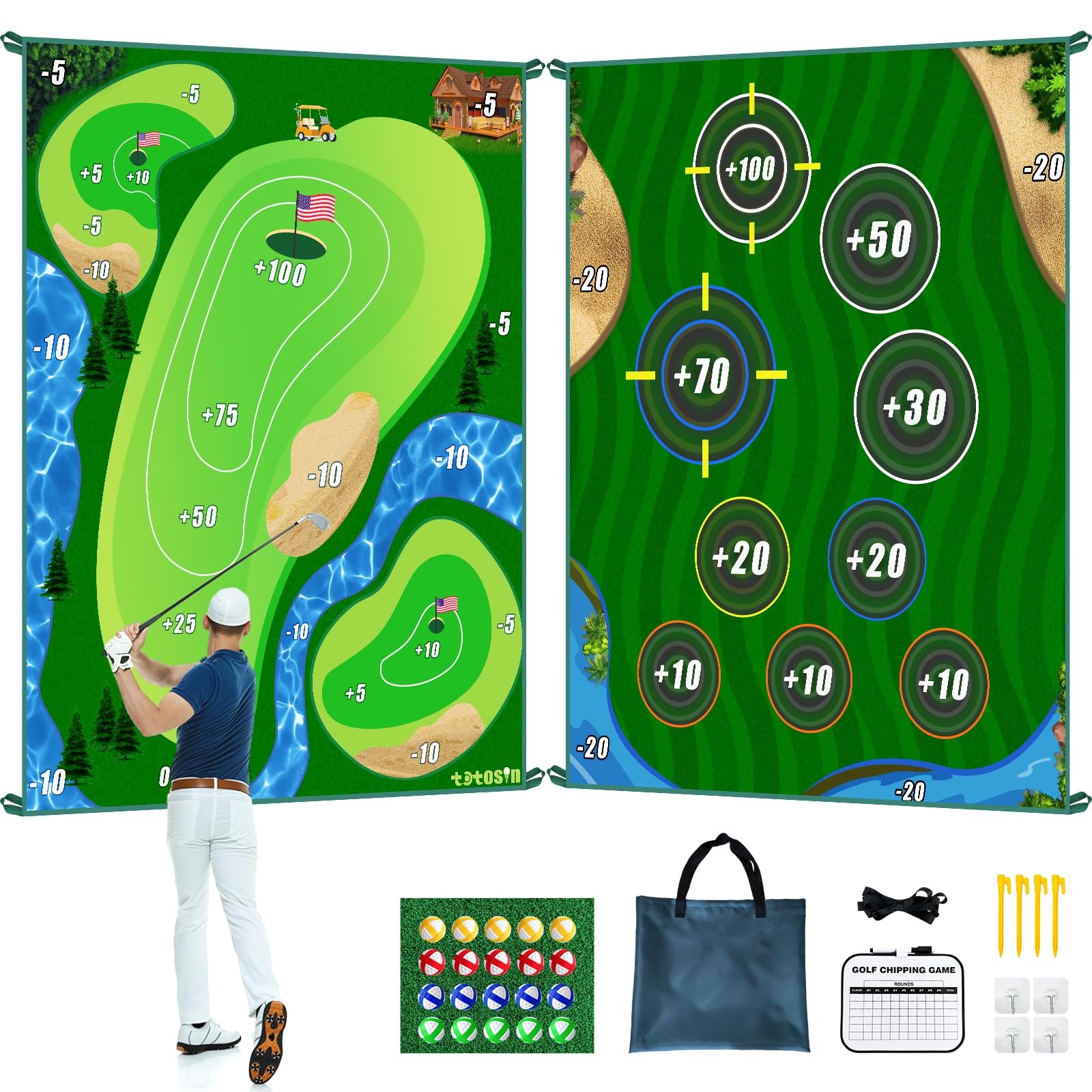 Redliro Golf Practice Accessory Portable Carry Bag Quick Setup in the ...