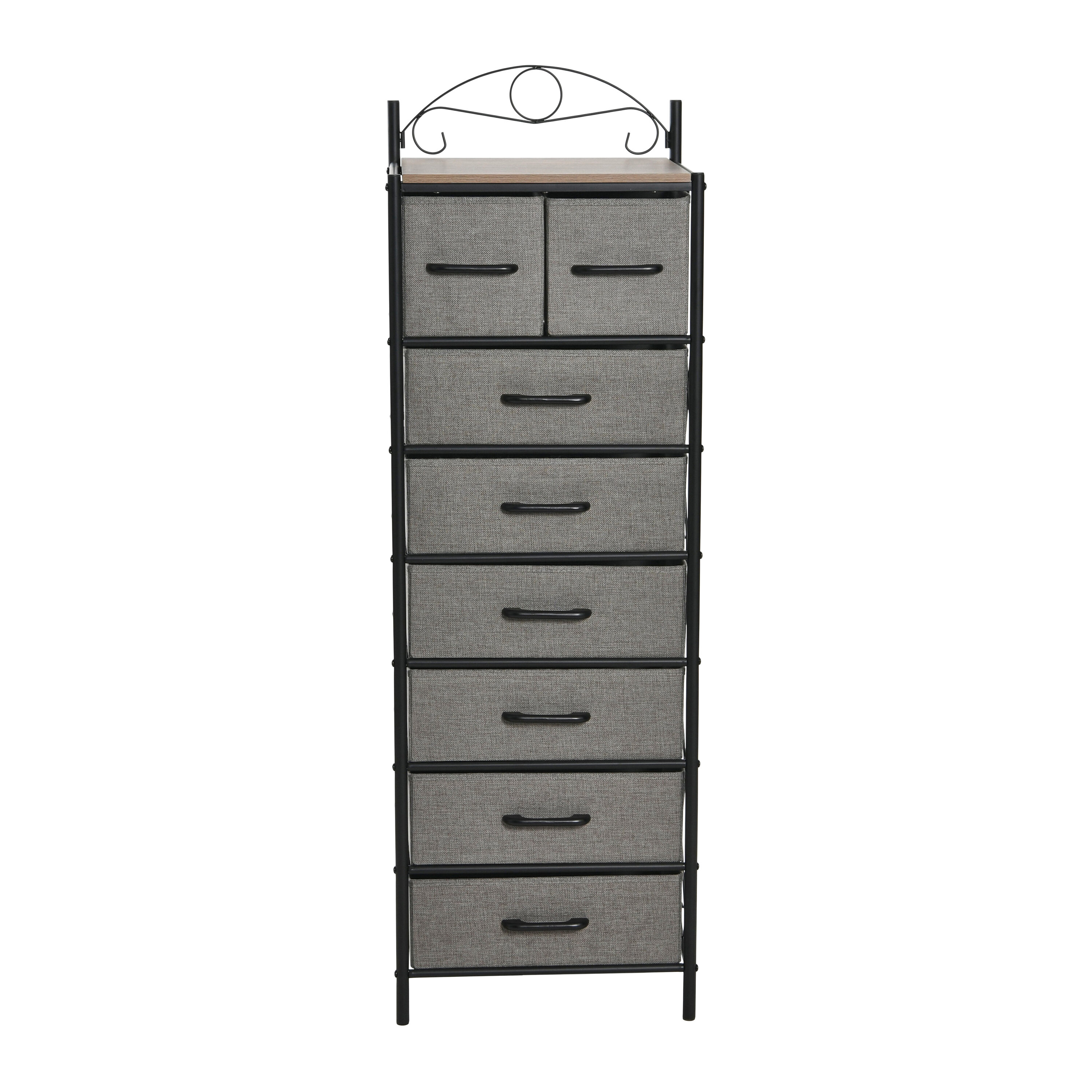 Household Essentials Victoria Dresser Tower Storage Organizer with 8 ...