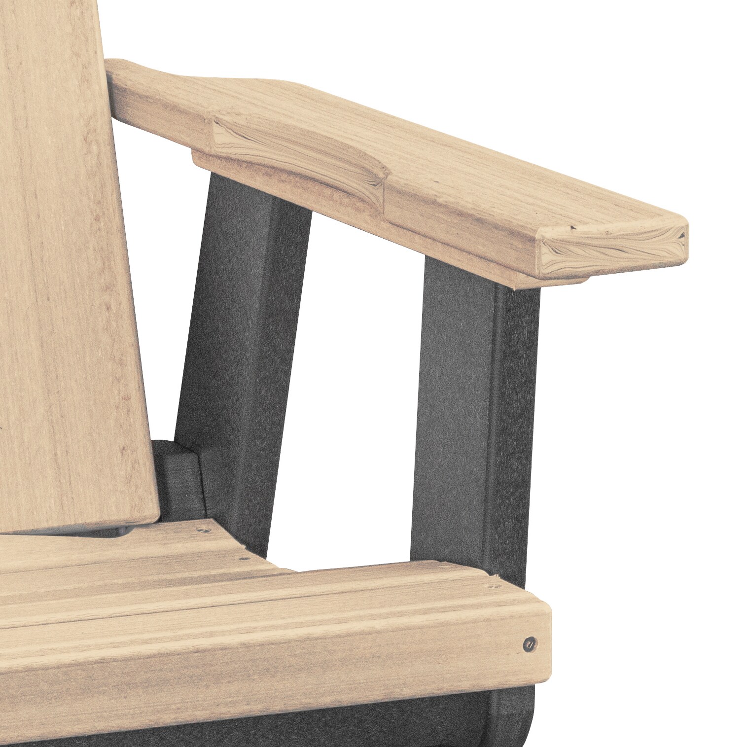 American Furniture Classics Brandon Set of 2 Black HDPE Frame Glider ...