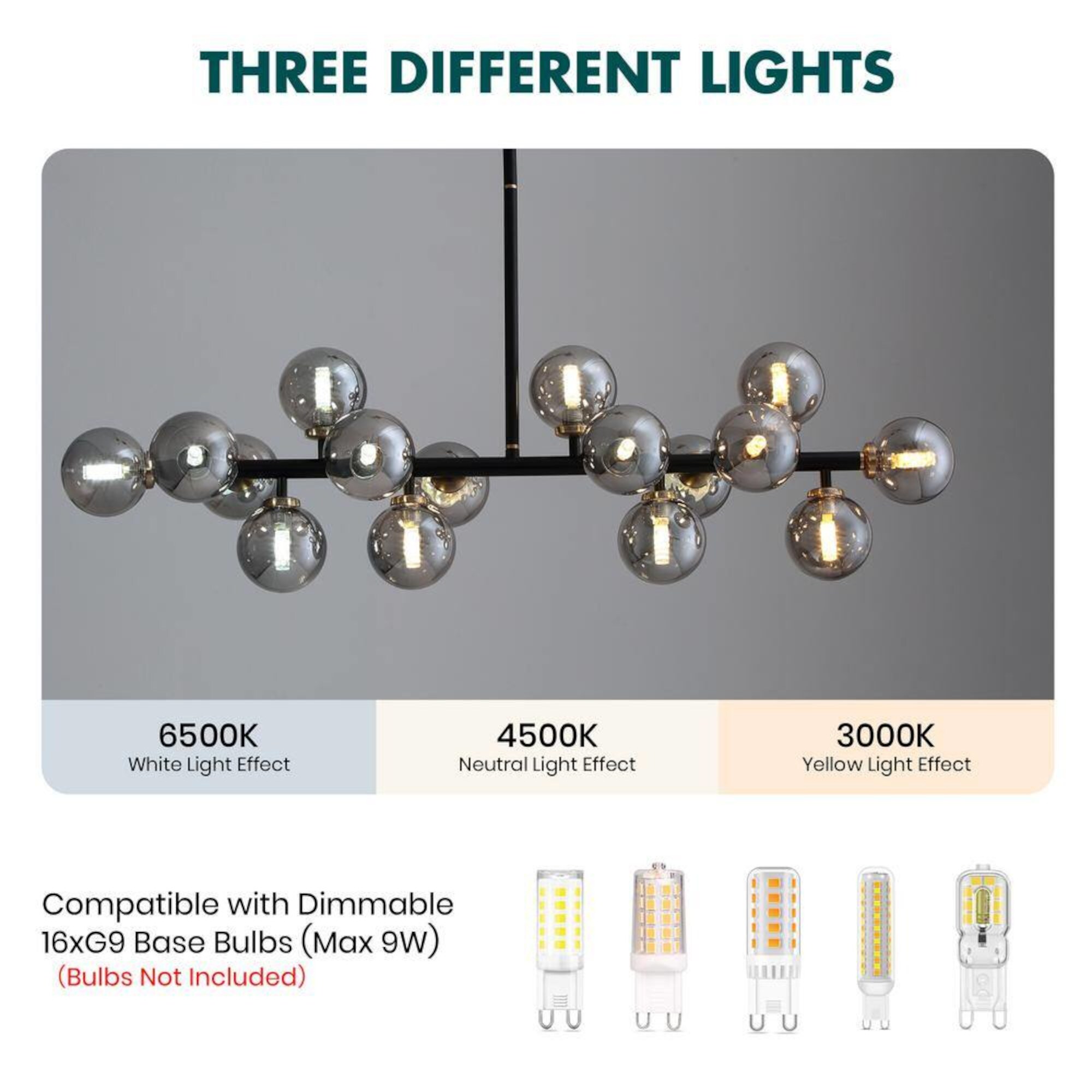 Antoine Sputnik Linear Chandelier For Dining Room 16-Light Polished ...