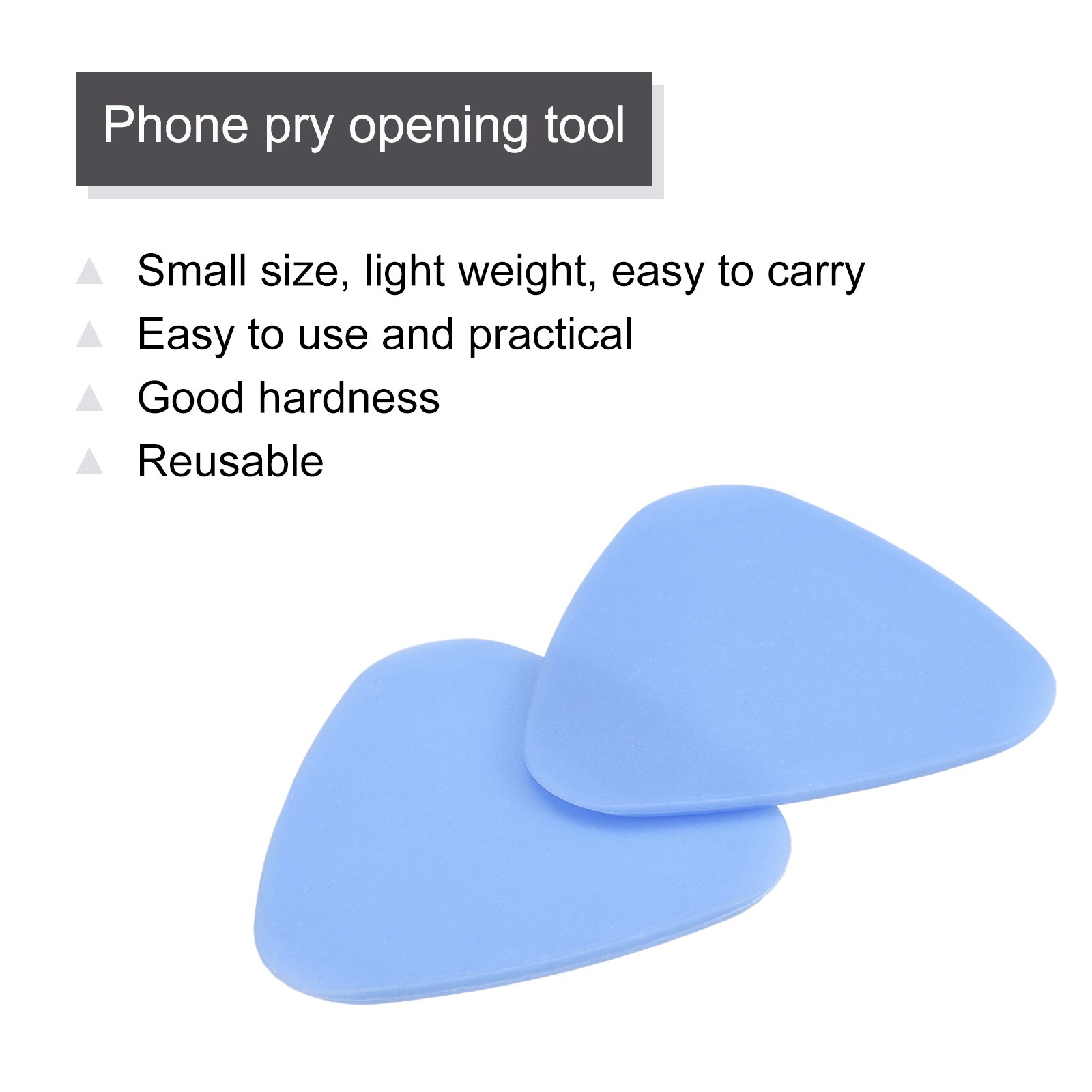 Unique Bargains 50pcs Phone Pry Opening Tools Plastic Light Blue 1mm ...