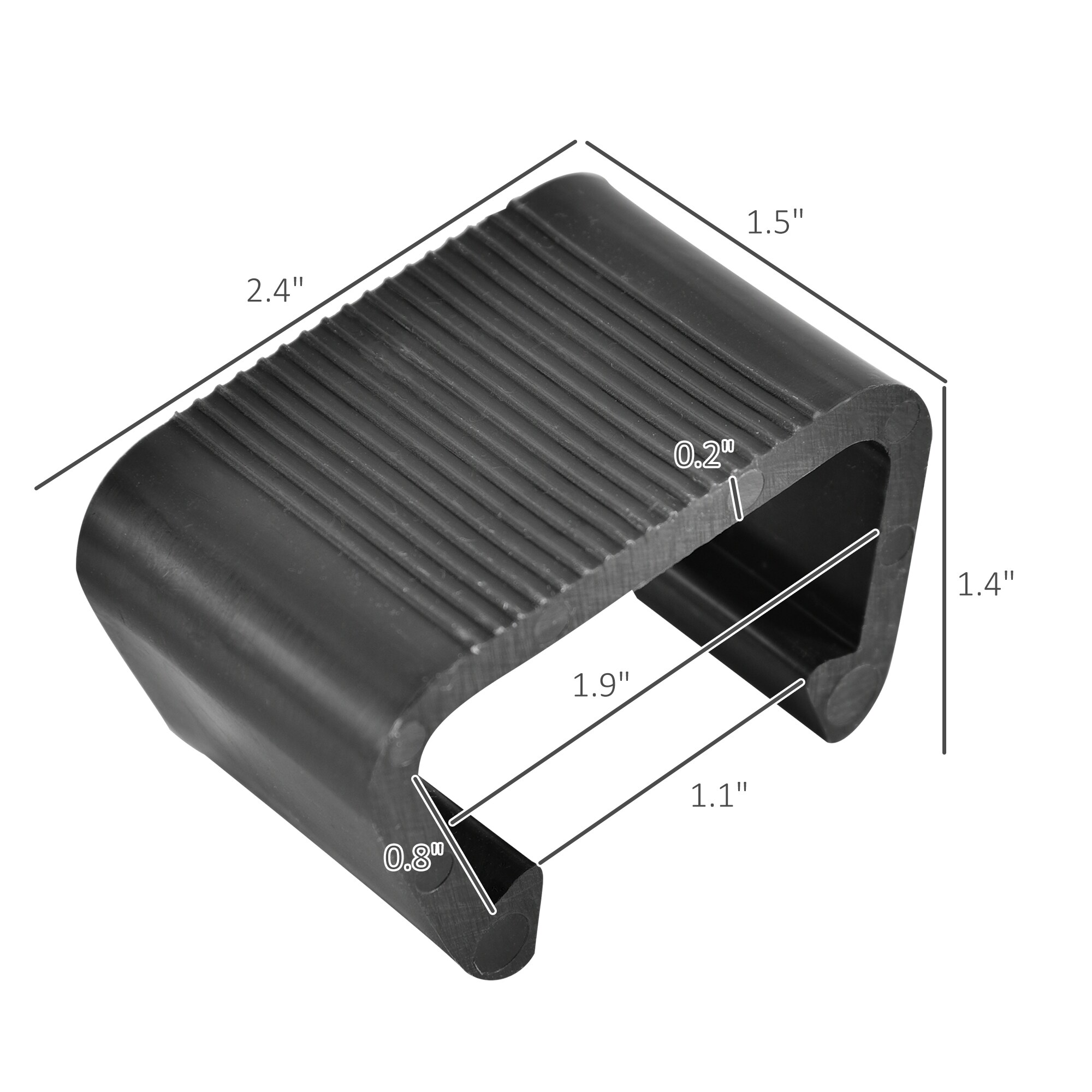 Outsunny Furniture Clips Outdoor Sectional Couch Connectors Wicker ...