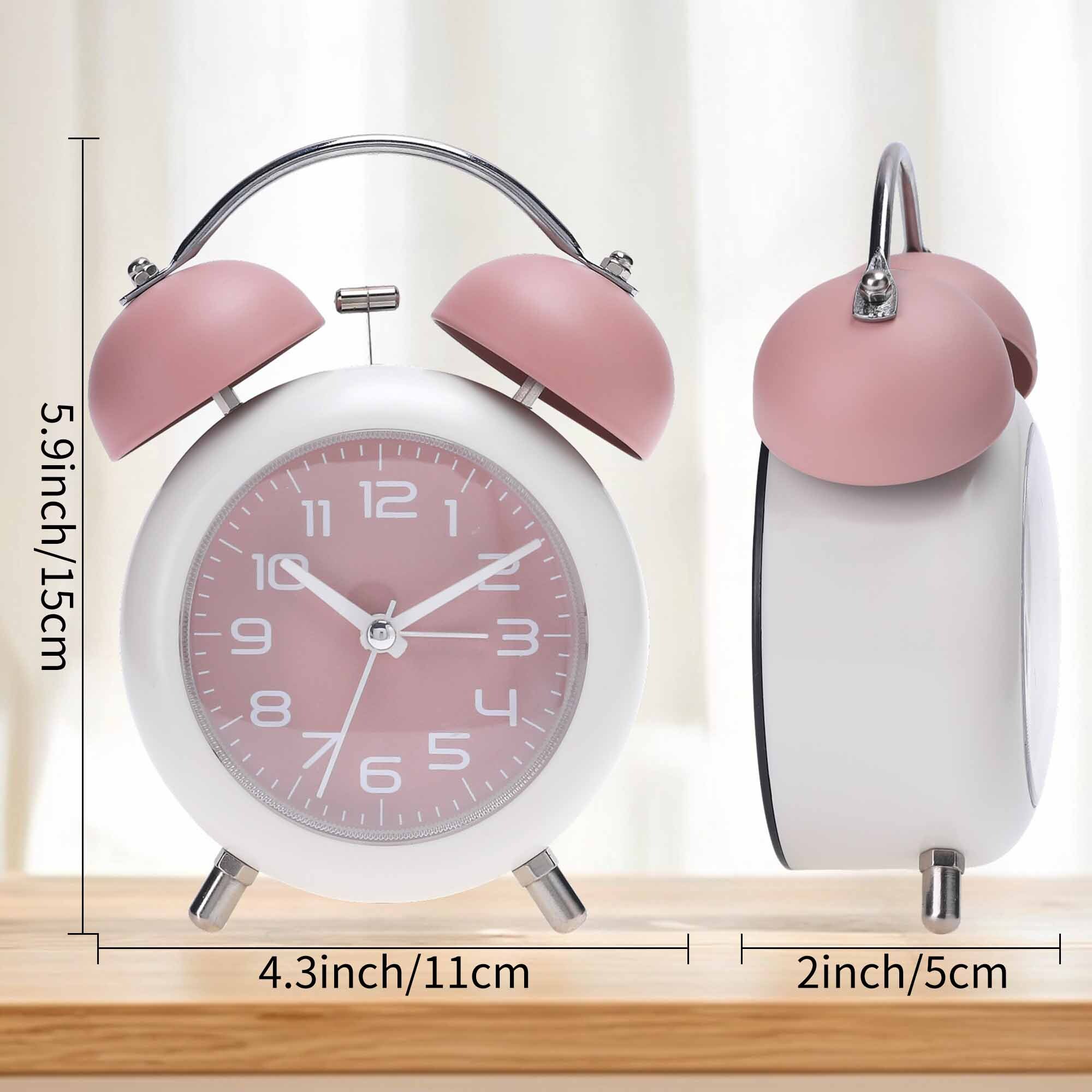Unique Bargains Old Fashioned Circle Loud Alarm Clock with Night Light ...