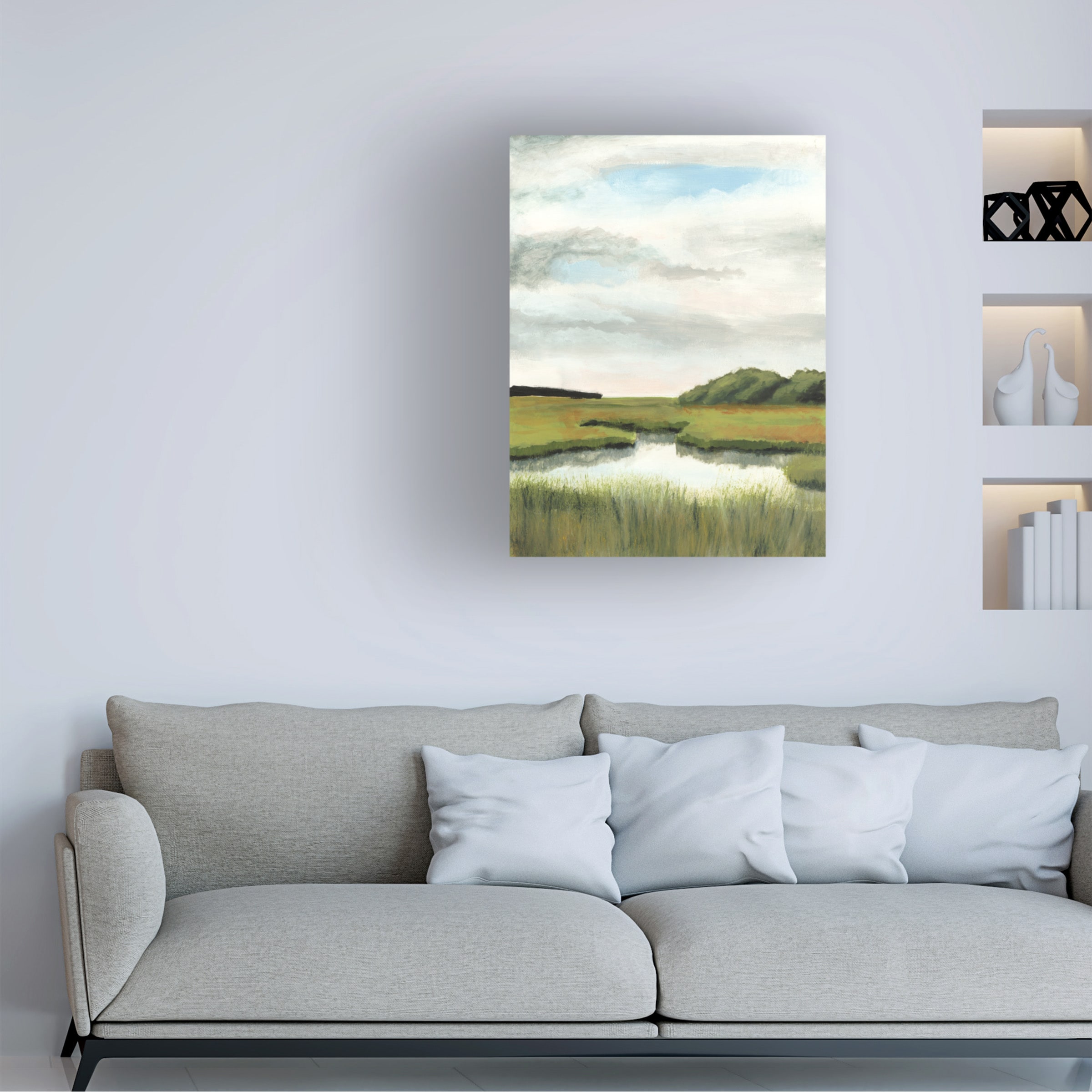 Trademark Fine Art Naomi Mccavitt Marsh Landscapes Ii Canvas Art in the ...