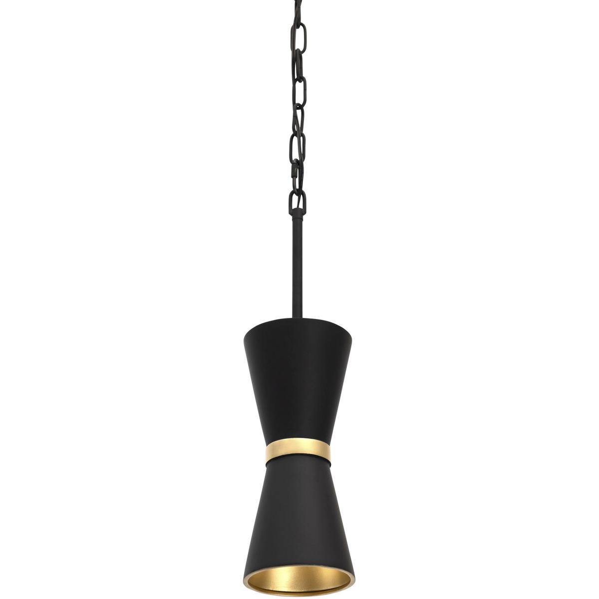 Varaluz 390M01MBFG Mad Hatter 1 Light 5 inch Matte Black and French ...