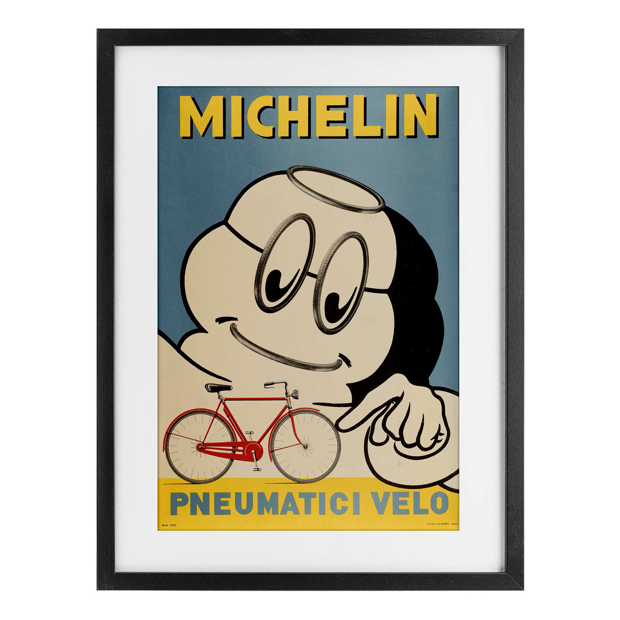 Stupell Industries Iconic Retro Tire Ad Black Framed Print Under Glass ...