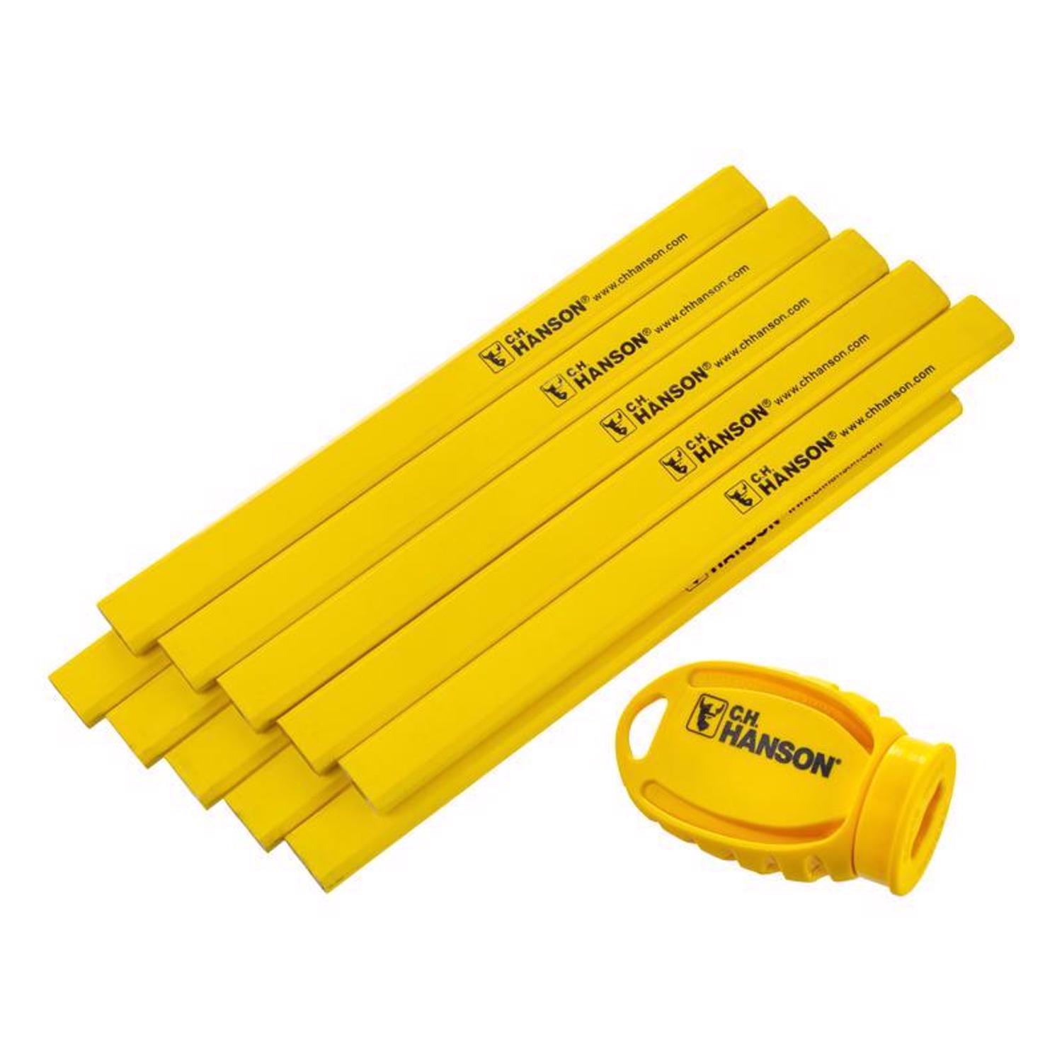 C.H. Hanson 2 in. L Carpenter Pencil and Sharpener Yellow 10 pc at ...