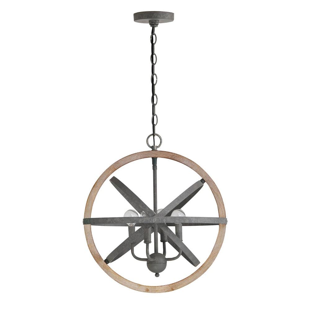Capital Lighting Bluffton 4 - Light Iron And Wood Wood ...