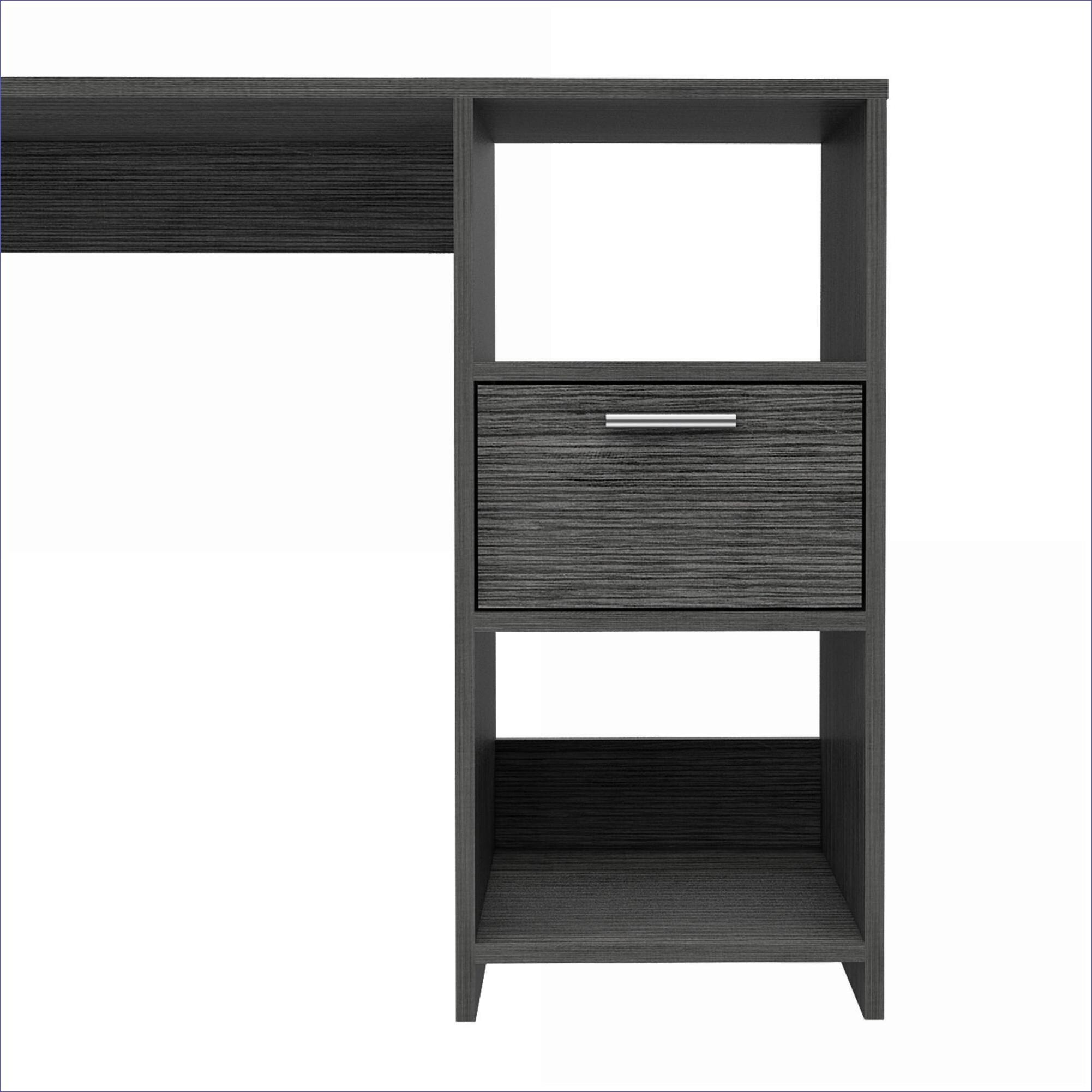 Watnature Storage-Focused Writing Computer Desk with 1 Drawer and 2 ...