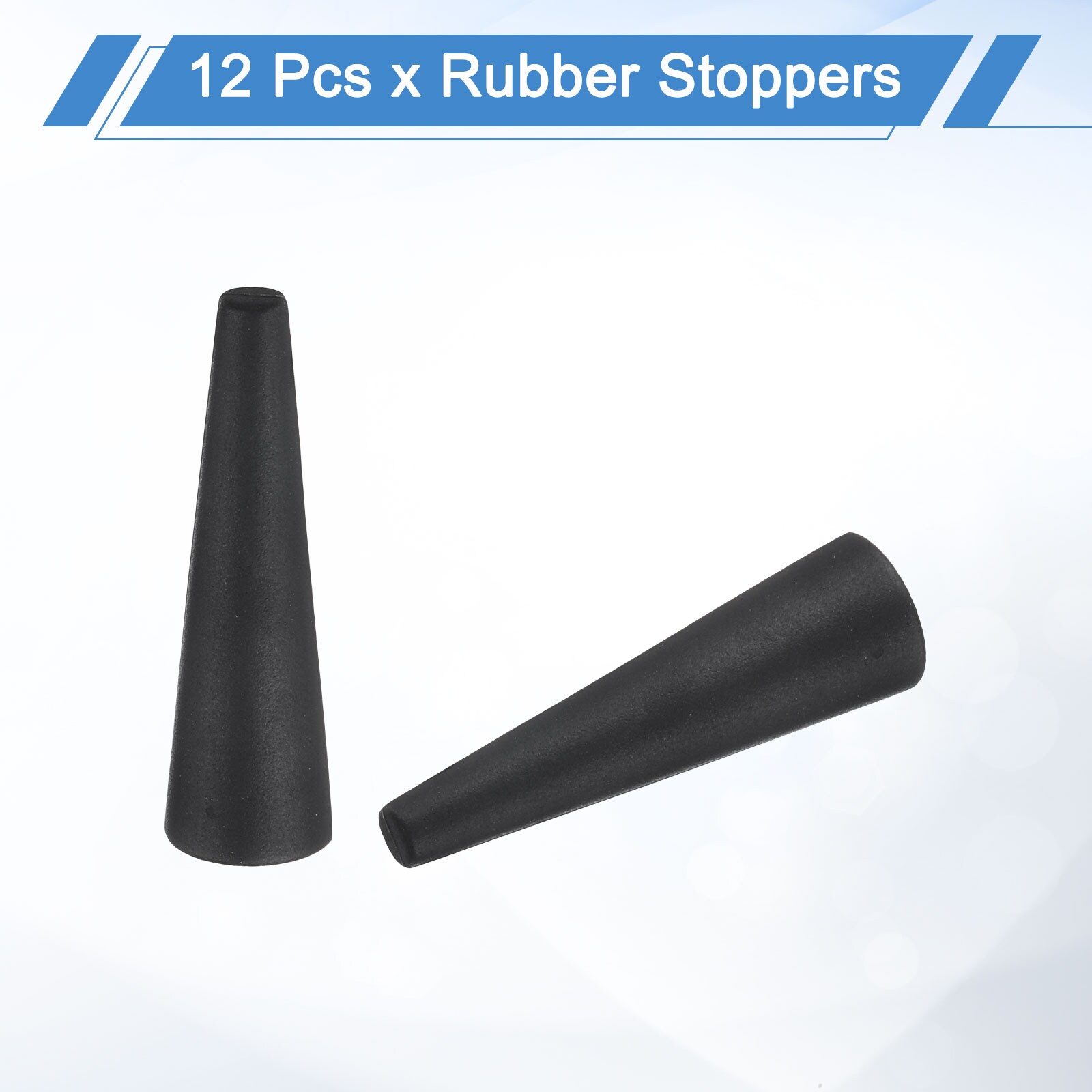 Unique Bargains 12pcs Silicone Rubber Tapered Plug 3.5mm to 9mm High ...