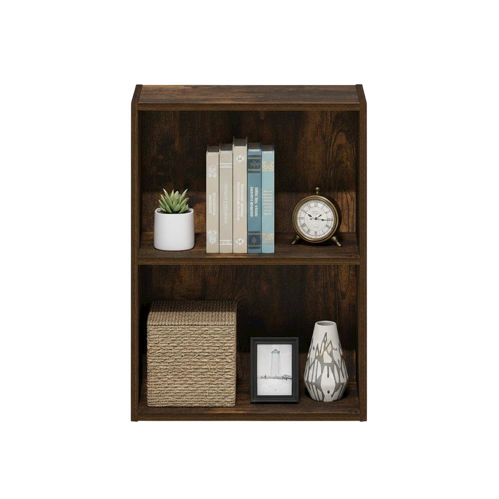 FurniFact Wooden bookcase with sleek design for home or office storage ...