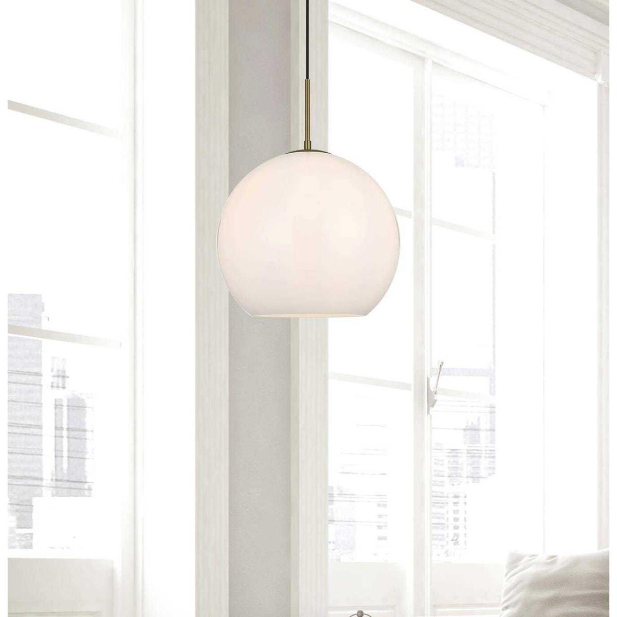 Elegant Lighting Living District LD2217SG Baxter 1 Light 14 inch Satin ...