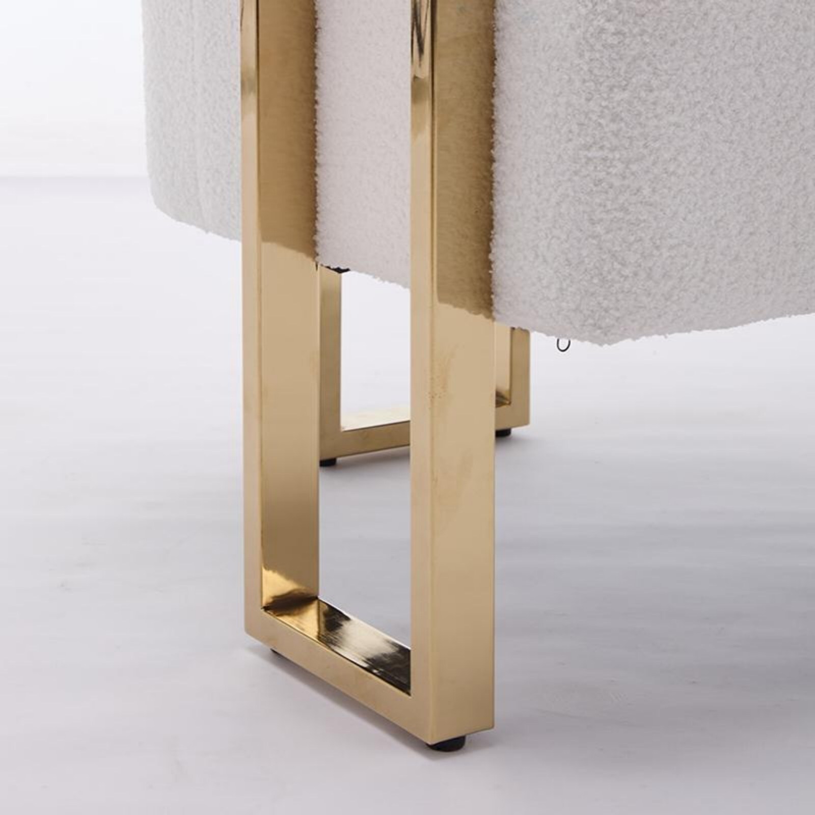 GlasFlength Decorative Accent Chairs with Cushioned Back Support Gold ...