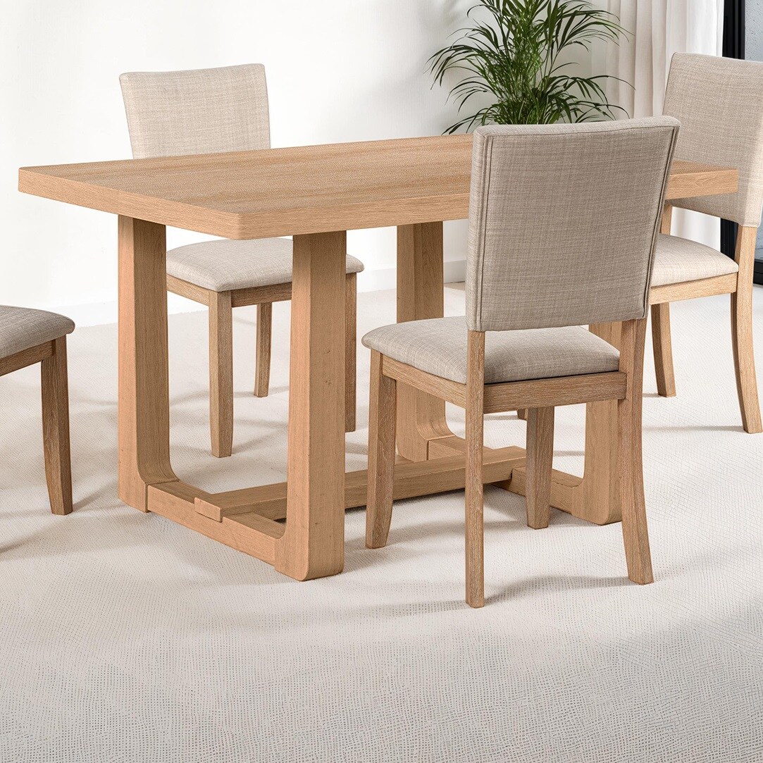 LUXEYARD Transitional Style Dining Table 1pc Dining Room Furniture ...