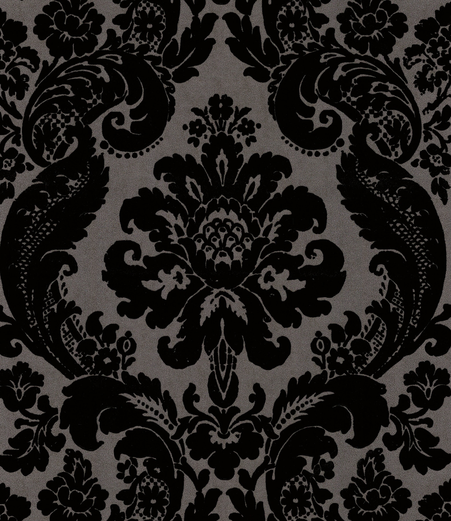 A-Street Prints Haberdashery 56.4-sq ft Black Non-woven Textured Damask ...