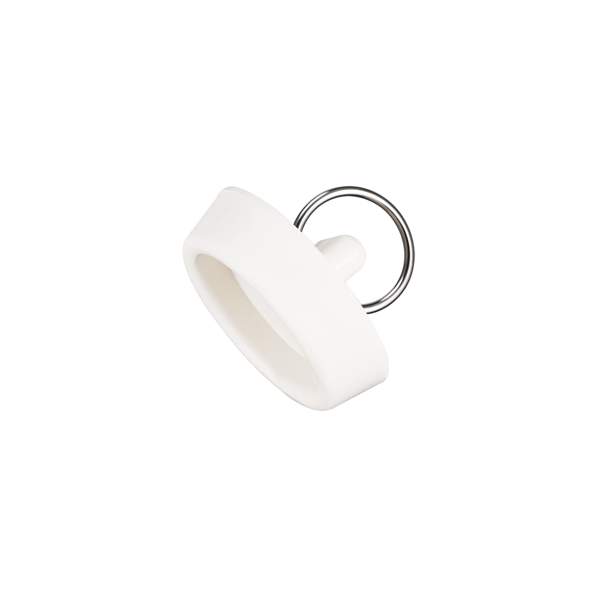 Unique Bargains Rubber Sink Plug White Drain Stopper Fit 1-1/2inch to 1 ...