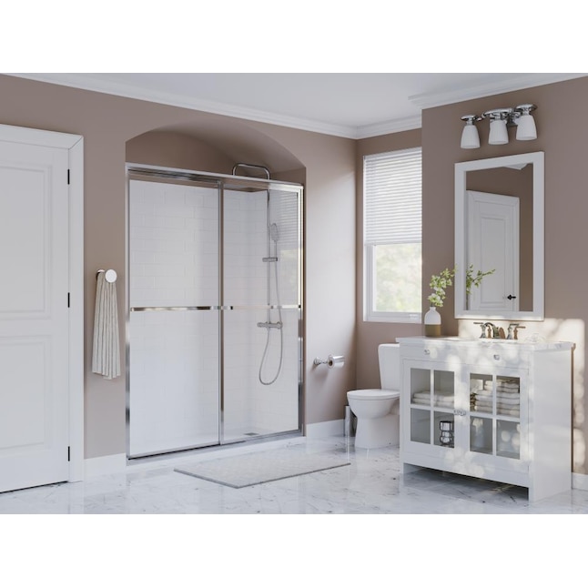Coastal Shower Doors Paragon Chrome 44 In To 44 1 2 In X 66 3125 In