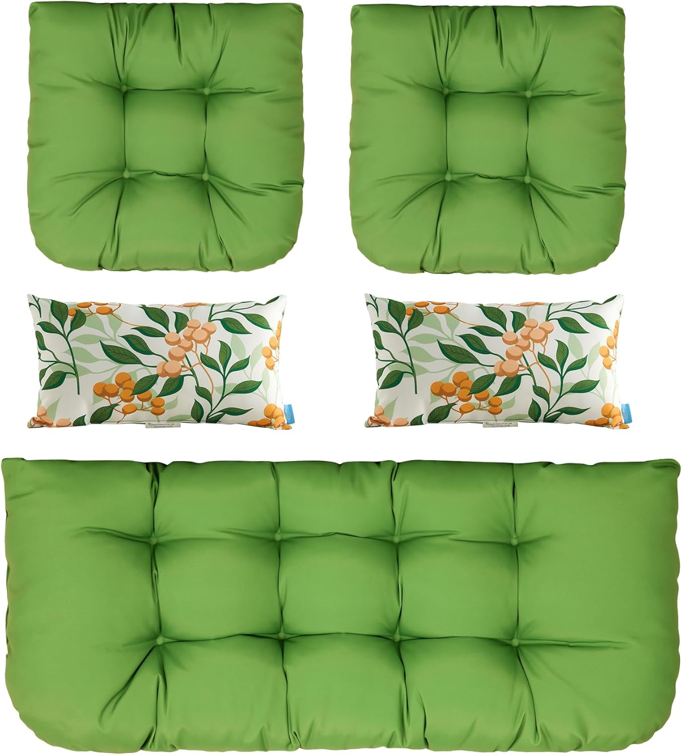 Artplan Outdoor Cushions Loveseat All Weather Chair Cushions Bench ...