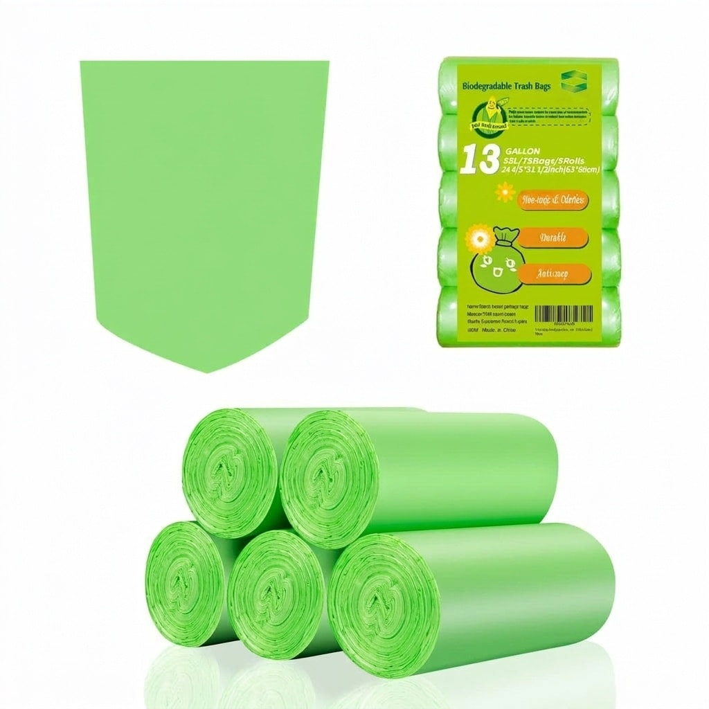 Oyezvary 13 Gallon Tall Kitchen Trash Bags Biodegradable Unscented Leak ...